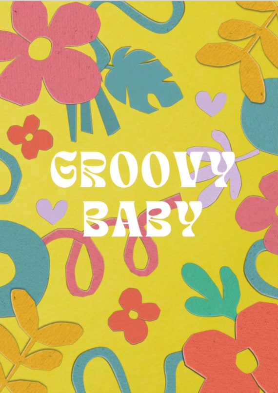 Groovy Baby Poster - Etsy