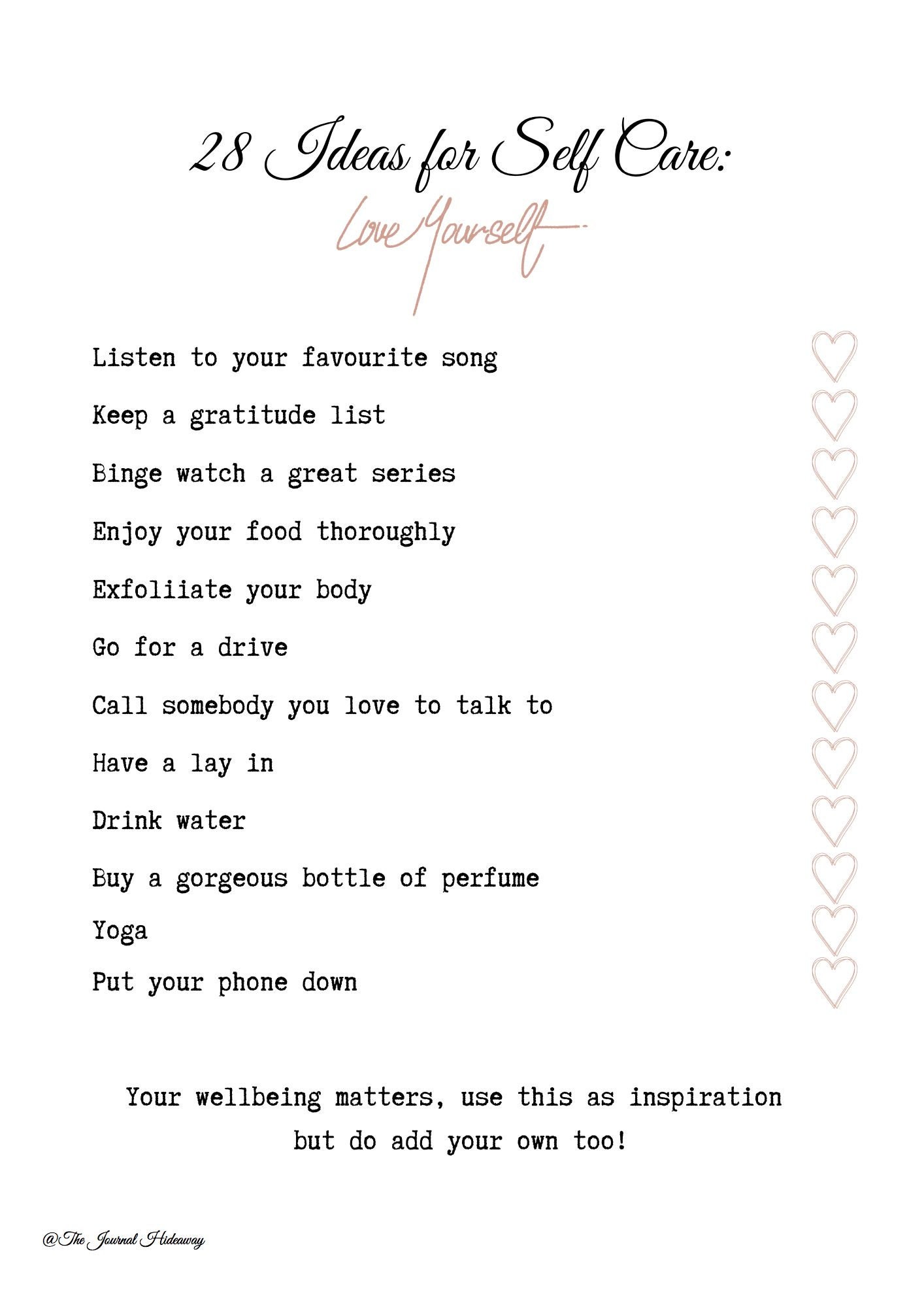 Journal for Self Care Printable Self-love Journal Journaling for Self ...