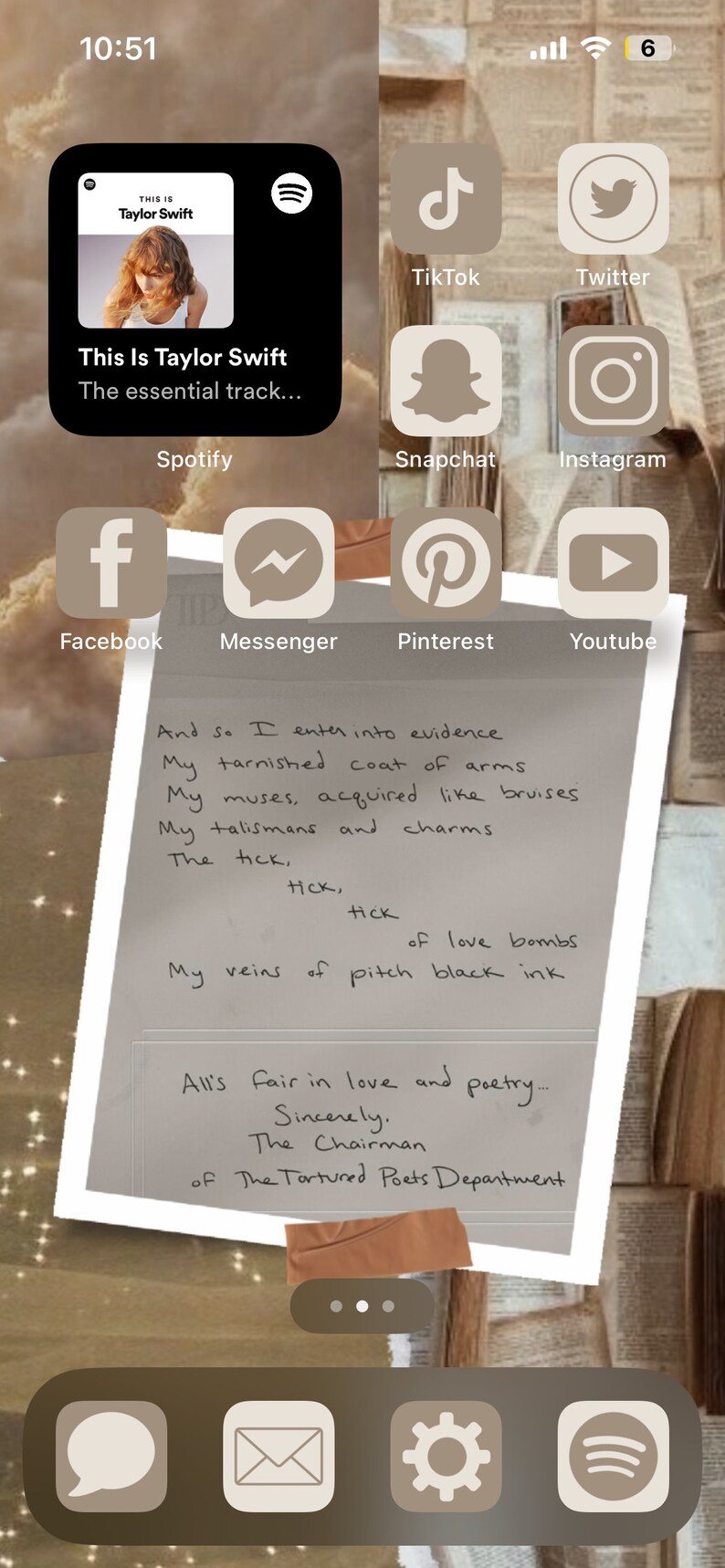 TTPD Background and App Icon Package - Etsy