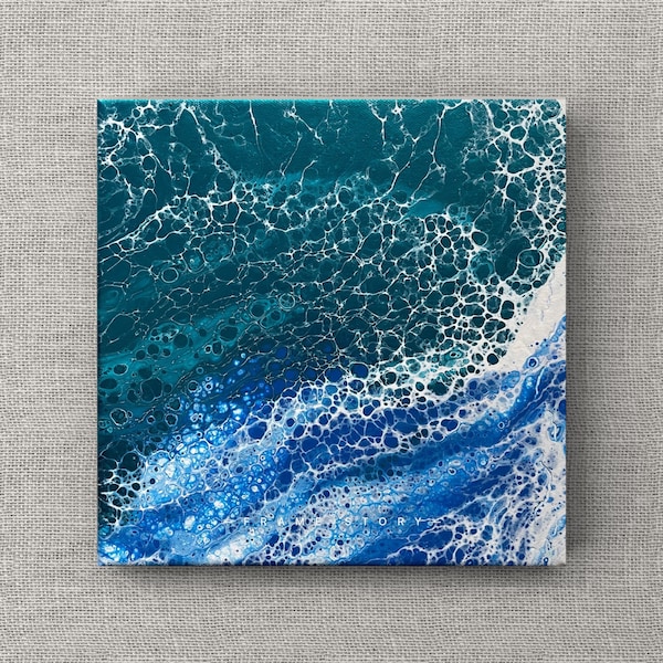 Fluid Pour Painting - Etsy