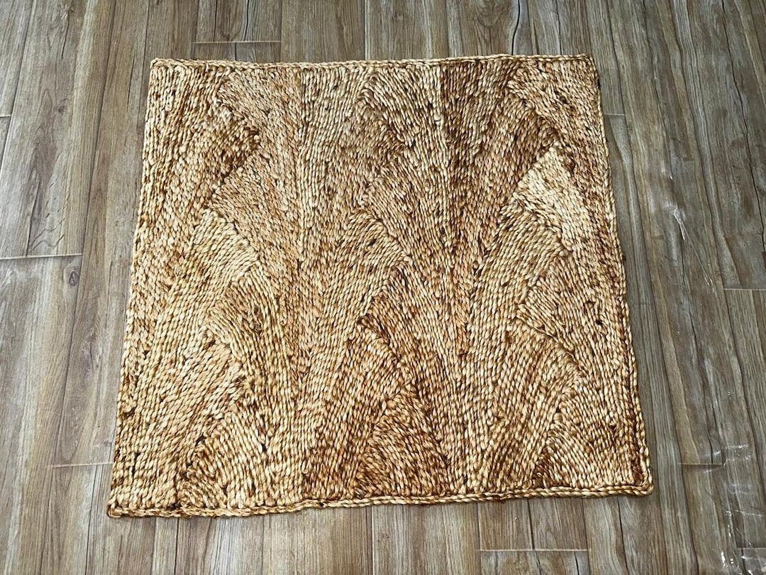 Handmade Abaca Jute Rug: Eco-friendly Woven Home Decor for Living Room ...