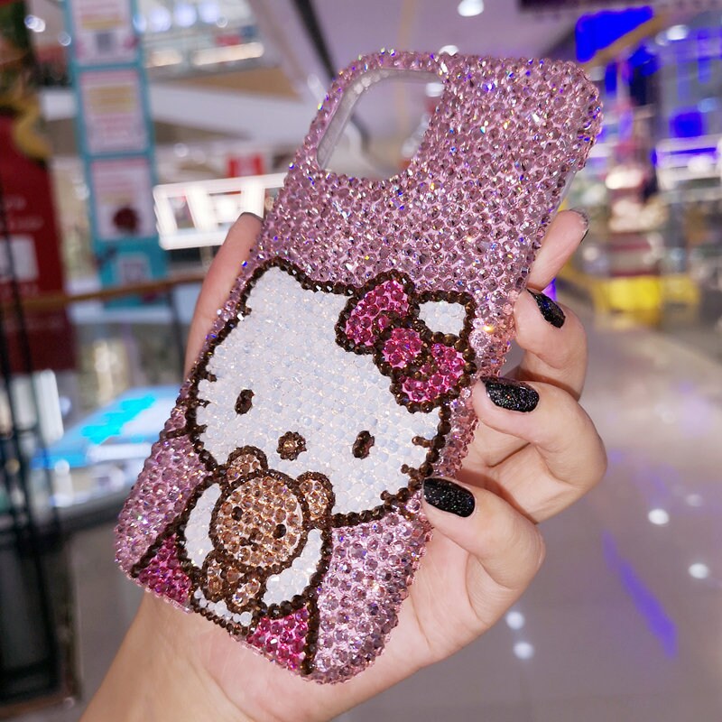 Hello Kitty Rhinestone Iphone Case