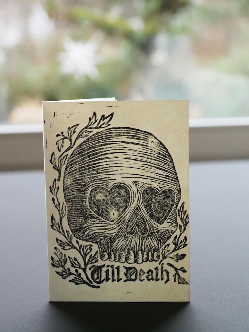Gothic Love Card - Till Death | Special Valentine's Card for Couples ...