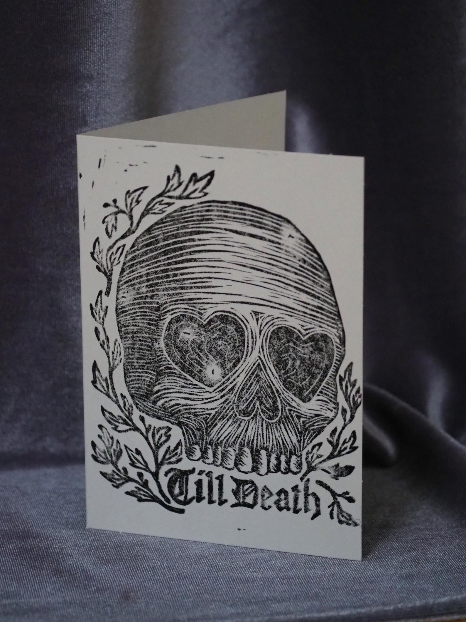 Gothic Love Card - Till Death | Special Valentine's Card for Couples ...