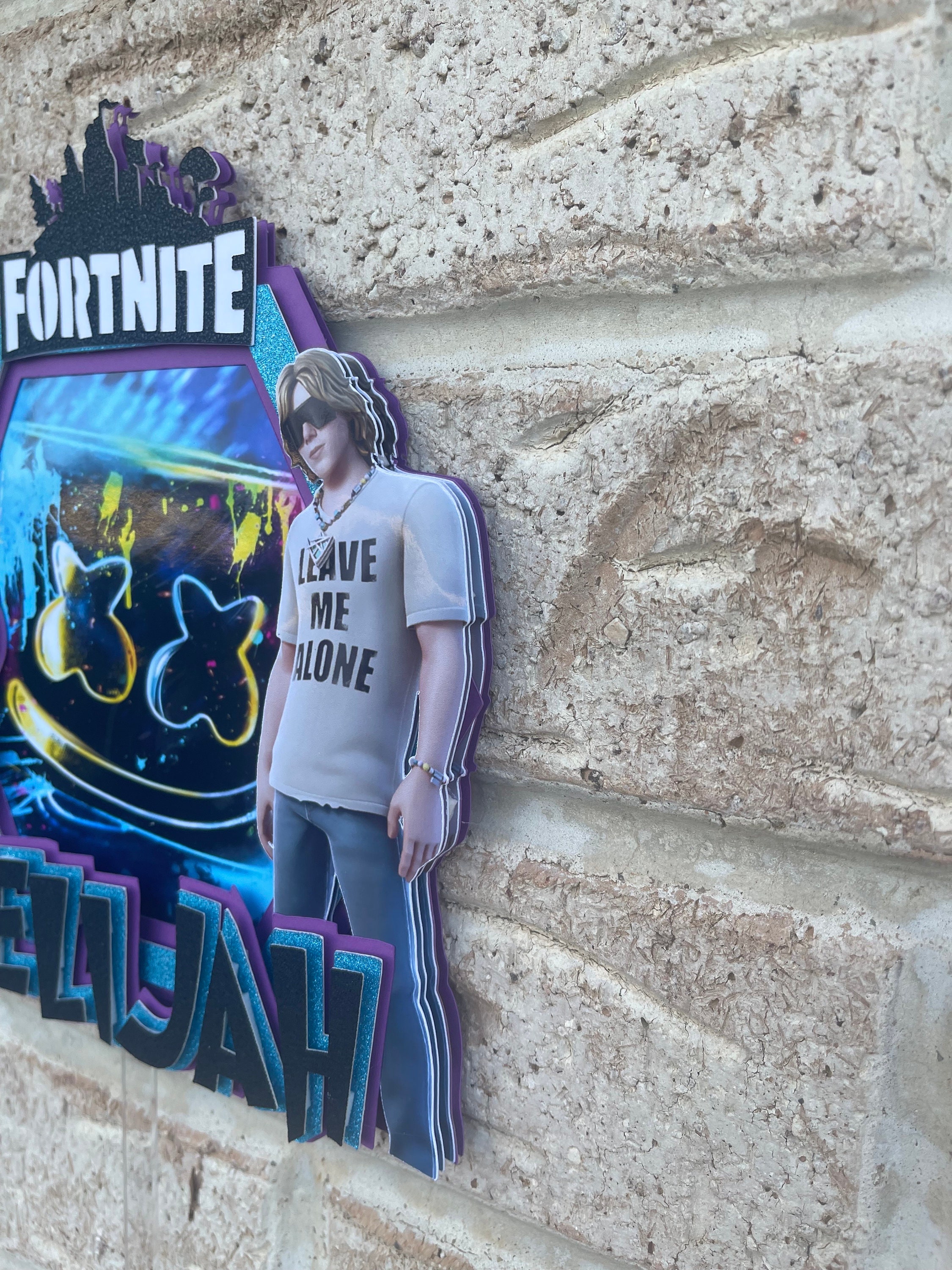 Awesome Custom Fortnight Inspired Cake Topper - Etsy