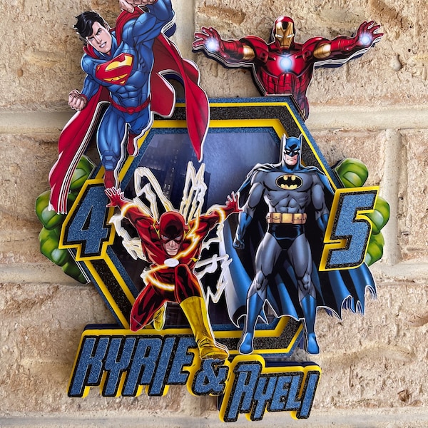Superhero Cake Topper - Etsy Australia