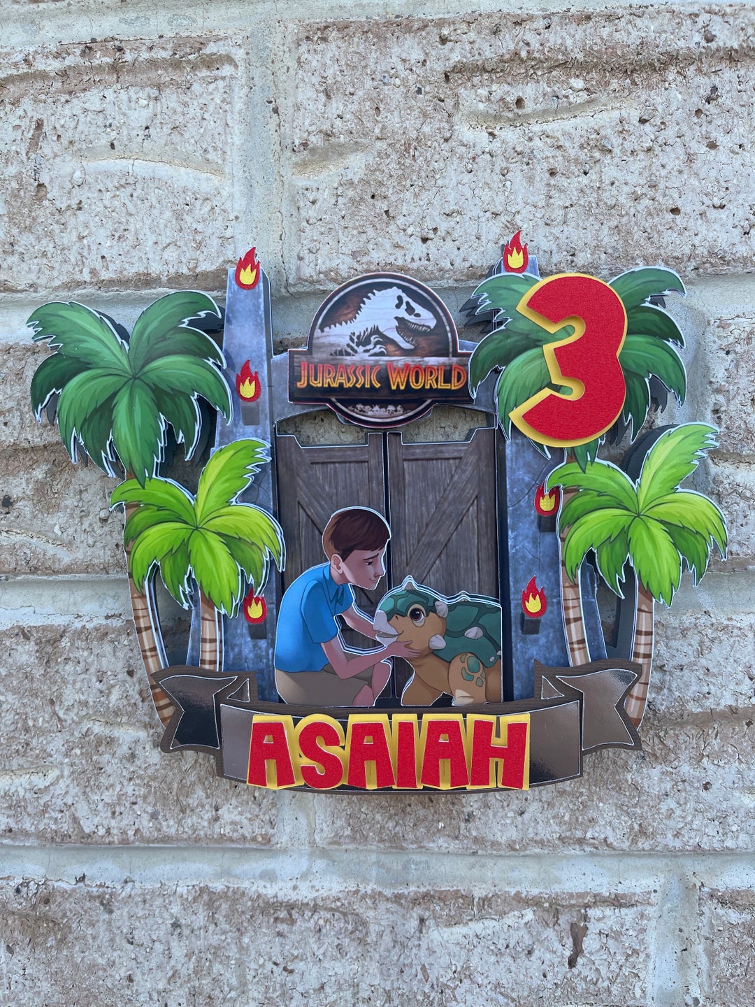 Jurassic World Camp Cretaceous Cakes Topper Jurassic Park - Etsy