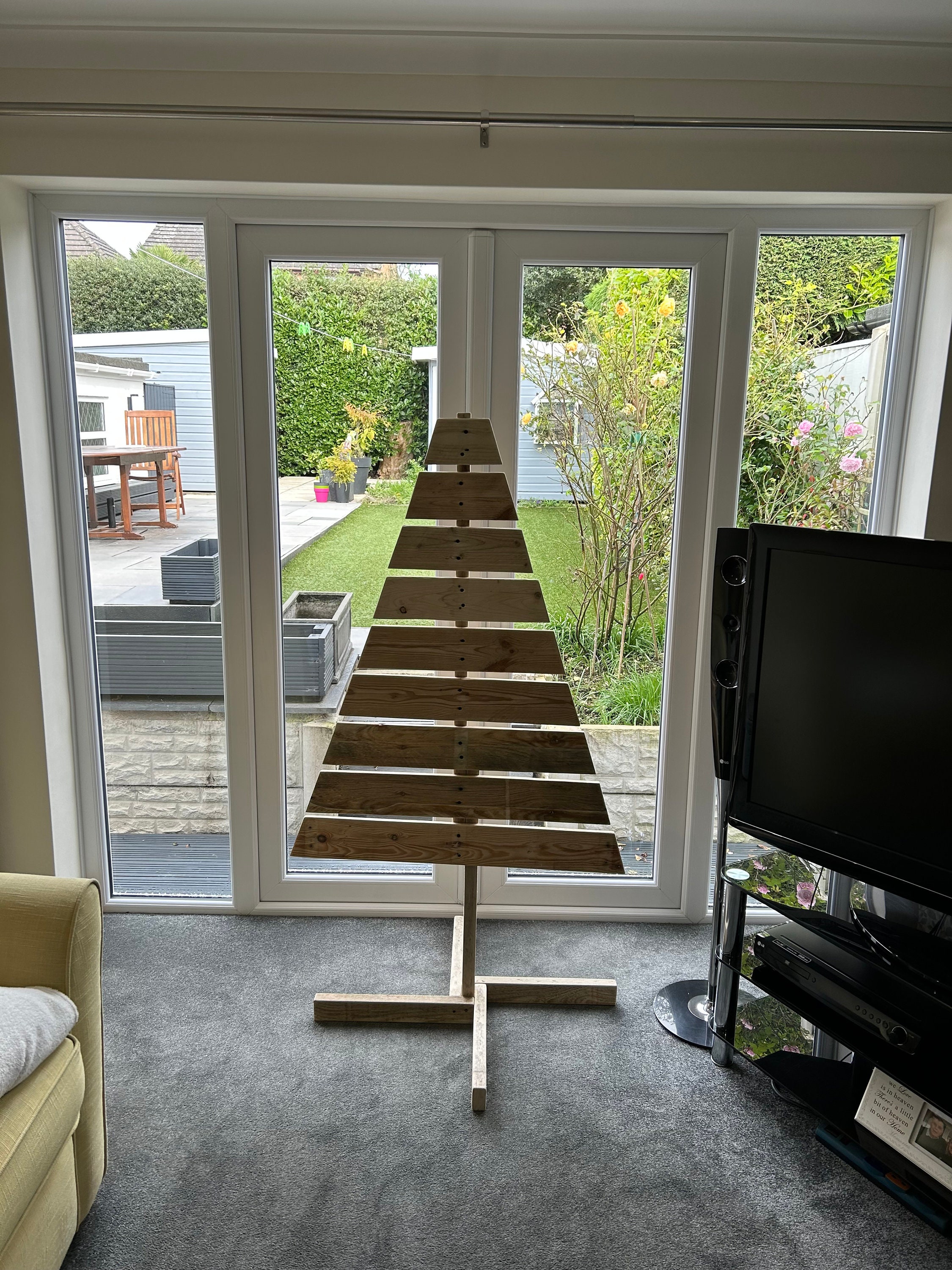 Large Wooden Christmas Tree - Etsy UK
