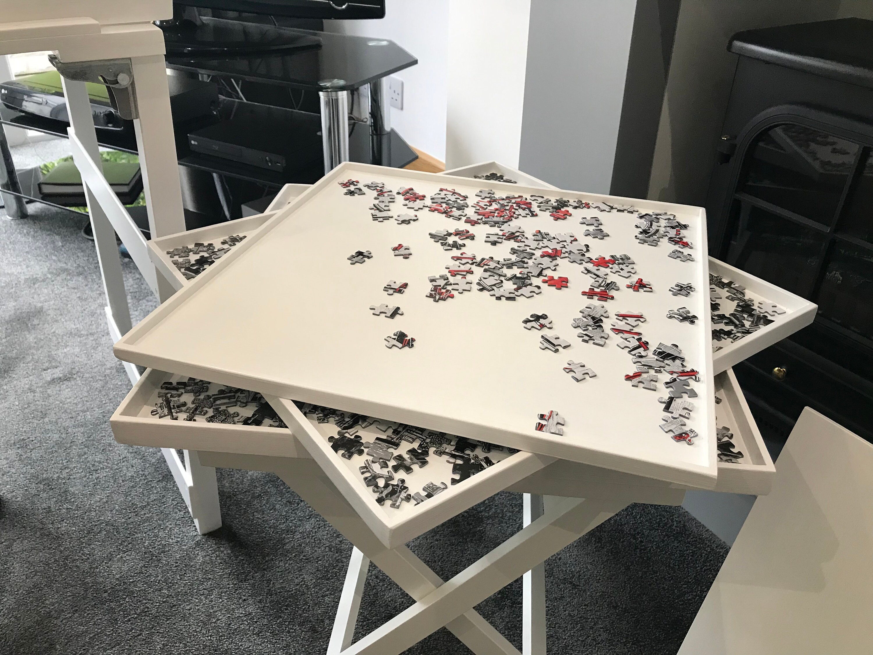 Custom Made Jigsaw Table With Sorting Trays for up to 2000 Piece ...