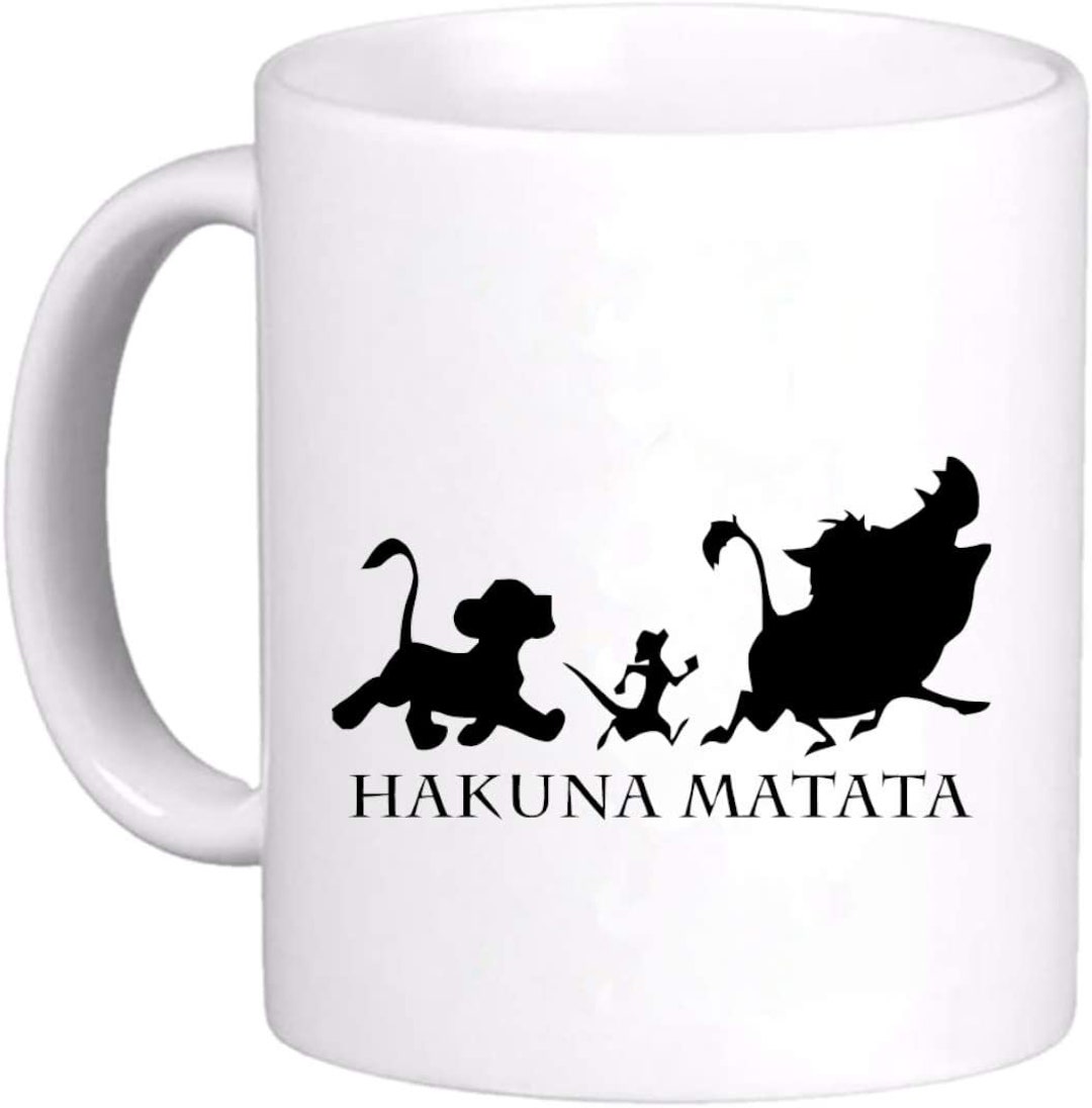Hakuna Matata Pumbaa Timon Simba Cartoon Mug - Etsy UK