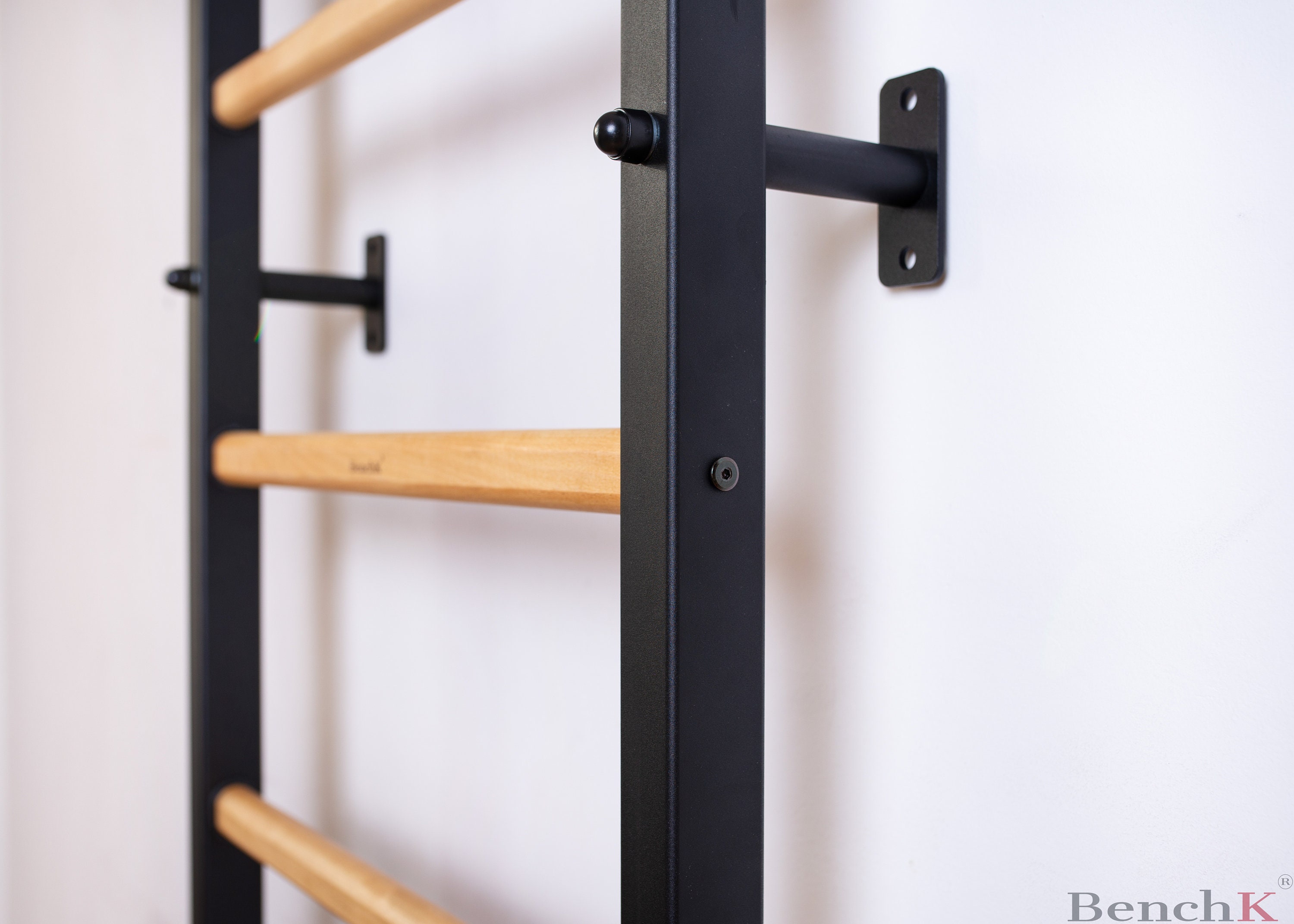 Benchk Wall Bars With an Adjustable Solid Beech Wooden Pull-up Bar - Etsy