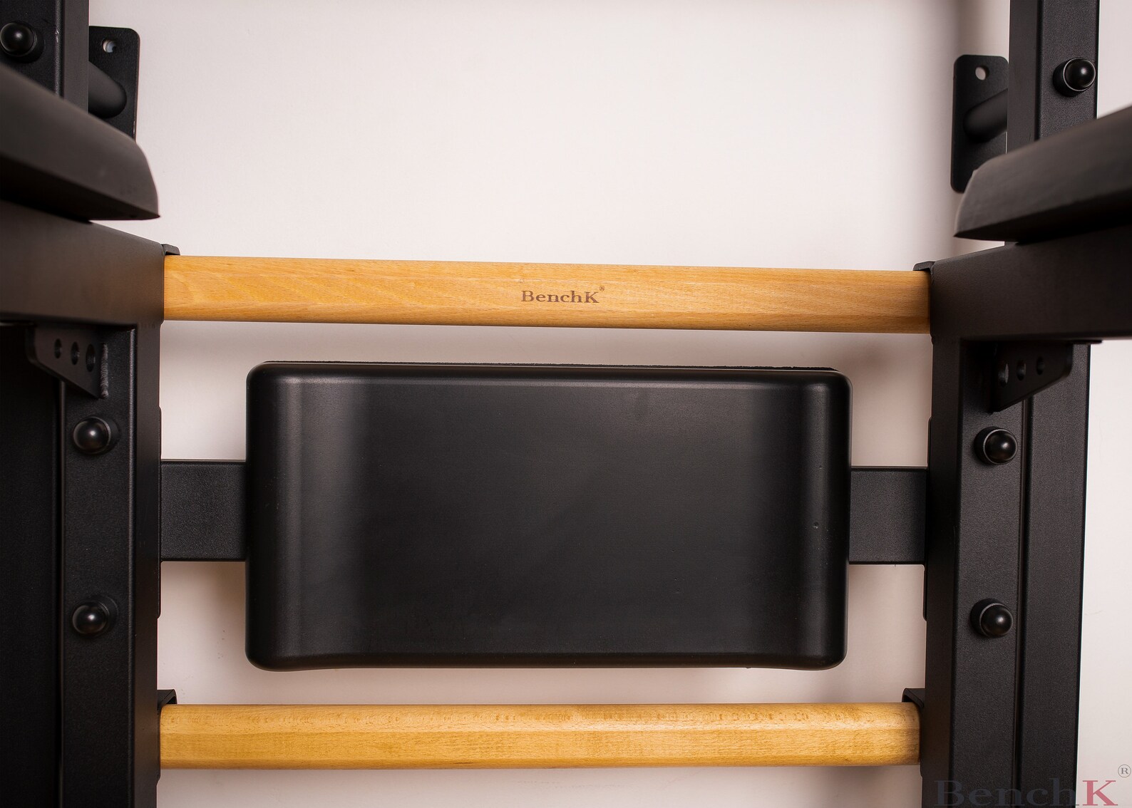 Benchk Wall Bars With a Fixed Steel 6-grip Pull-up Bar and a Dip Bar ...