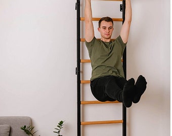 Benchk Wall Bars With a Convertible Steel 6-grip Pull-up Bar as a ...