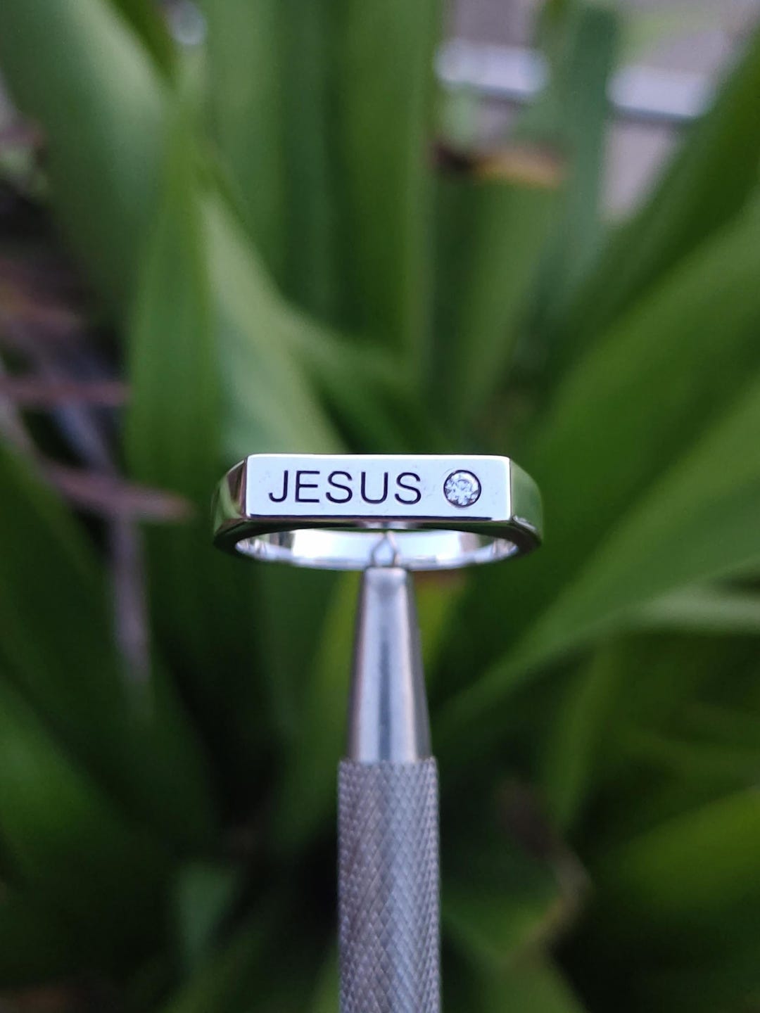 Jesus Christ Silver Ring, Personalized Silver Ring, Signet Ring ...