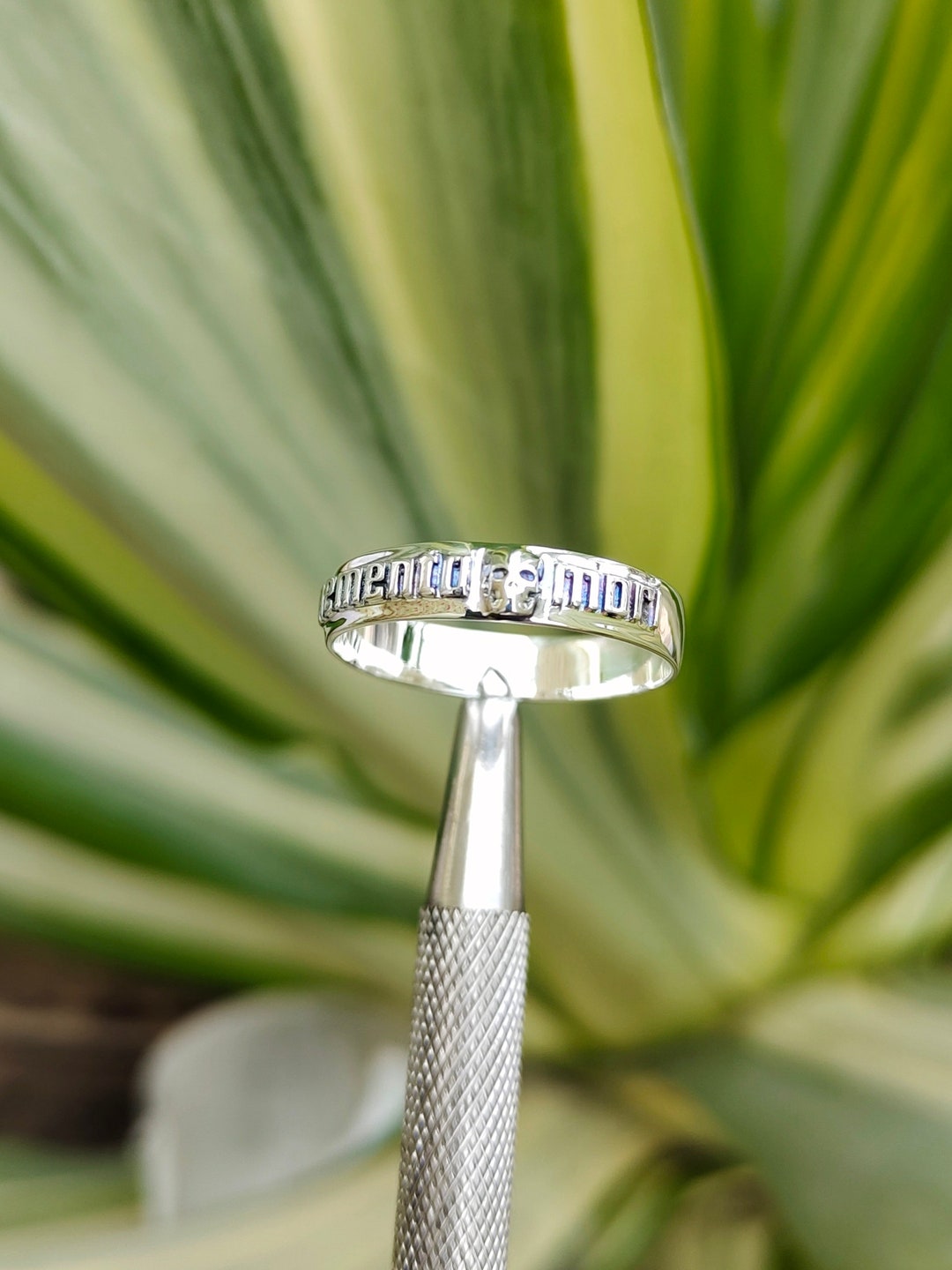 Memento Mori Skull Ring, Round Shape, 925 Silver, Personalised Memento ...