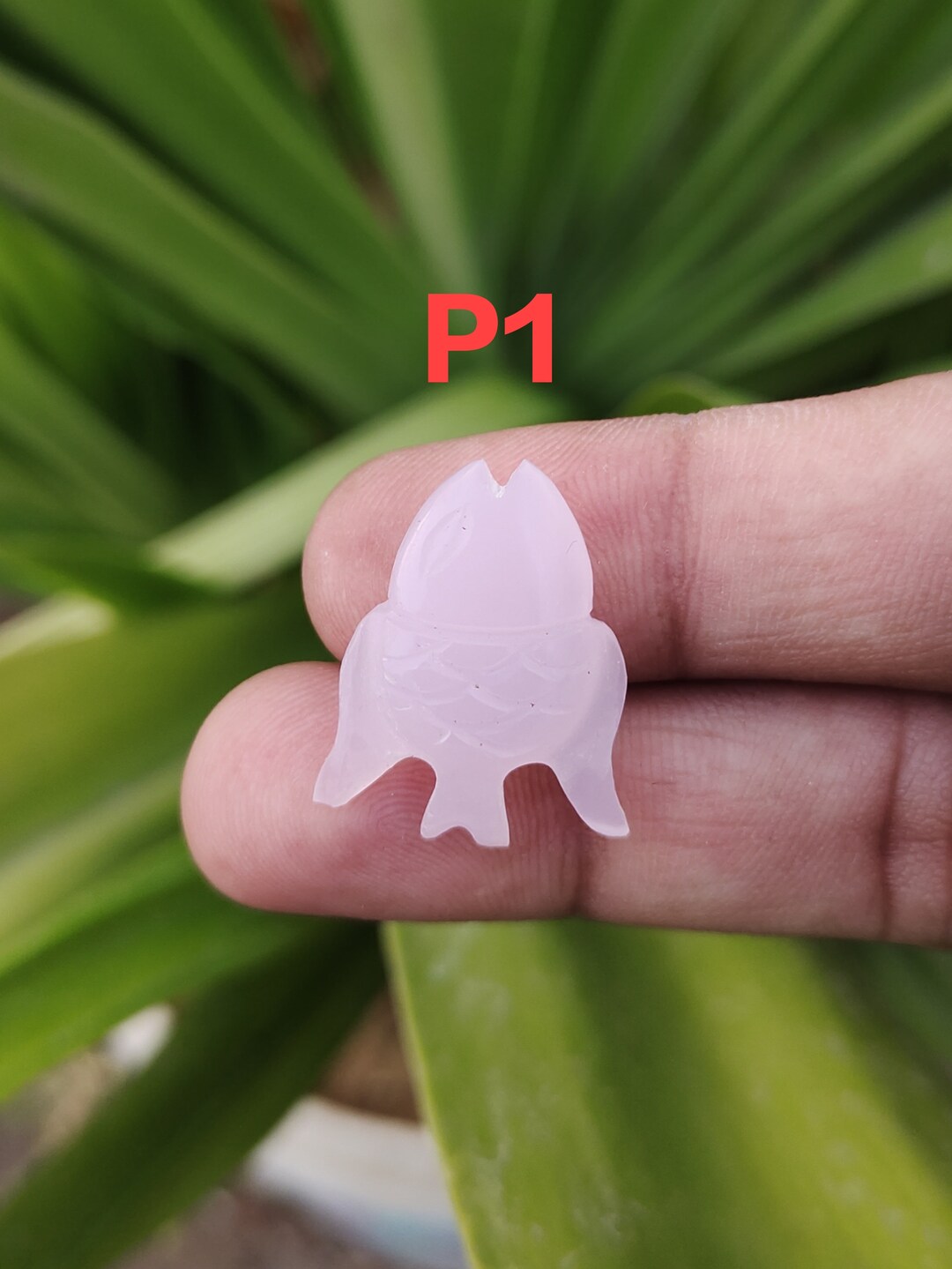 Pink Calcite, Fish Shape, Carved Gemstone, Natural Gemstone, Fancy ...