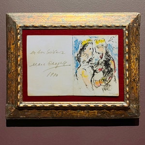 MARC CHAGALL - Handcolored Lithograph - 1980 - Etsy