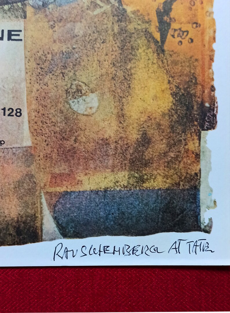 ROBERT RAUSCHENBERG Tate Gallery 1981 Handsigned in Pencil - Etsy