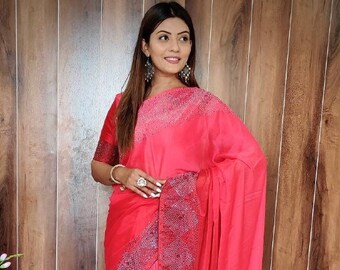 Two Piece Saree - Etsy