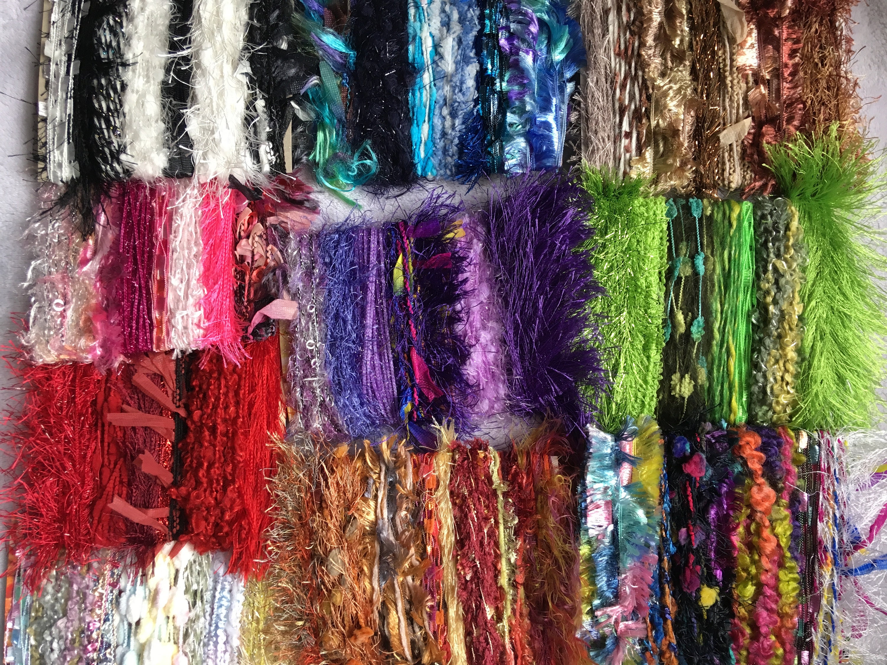 Art/craft Yarn Bundle 7x3m Novelty Textured Yarnfibre - Etsy UK