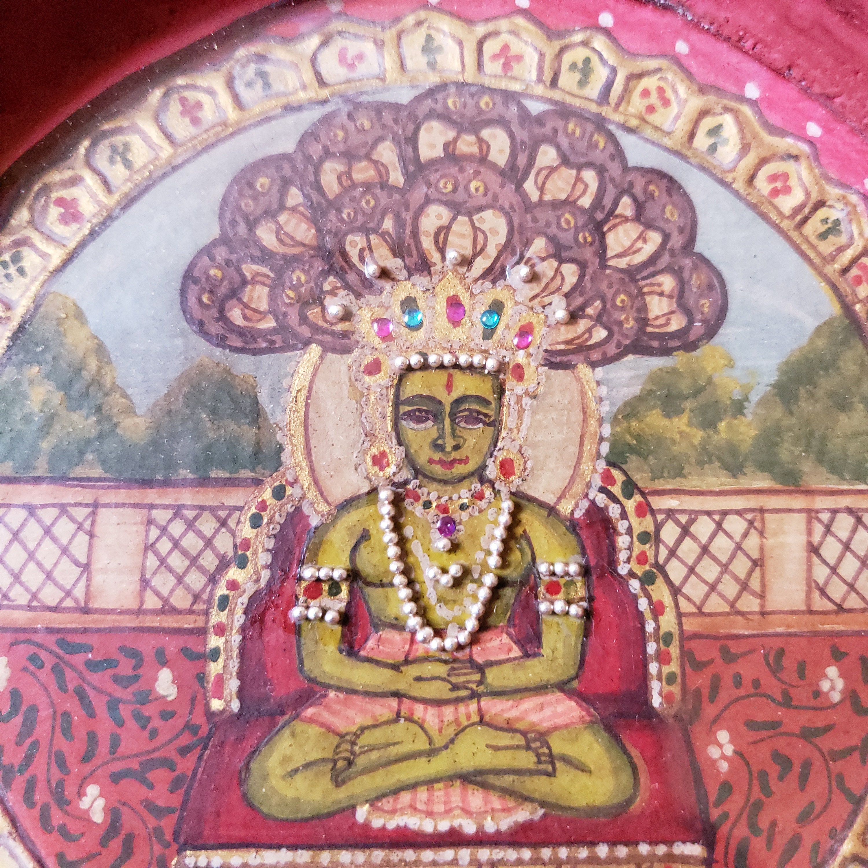 Beautiful Old Brass Jain Prayer Box Keep Your Spiritual Items Close ...