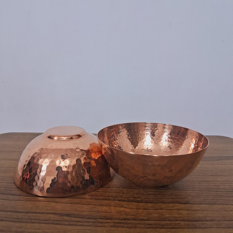 Hand Hammered Copper Bowls Set - Etsy