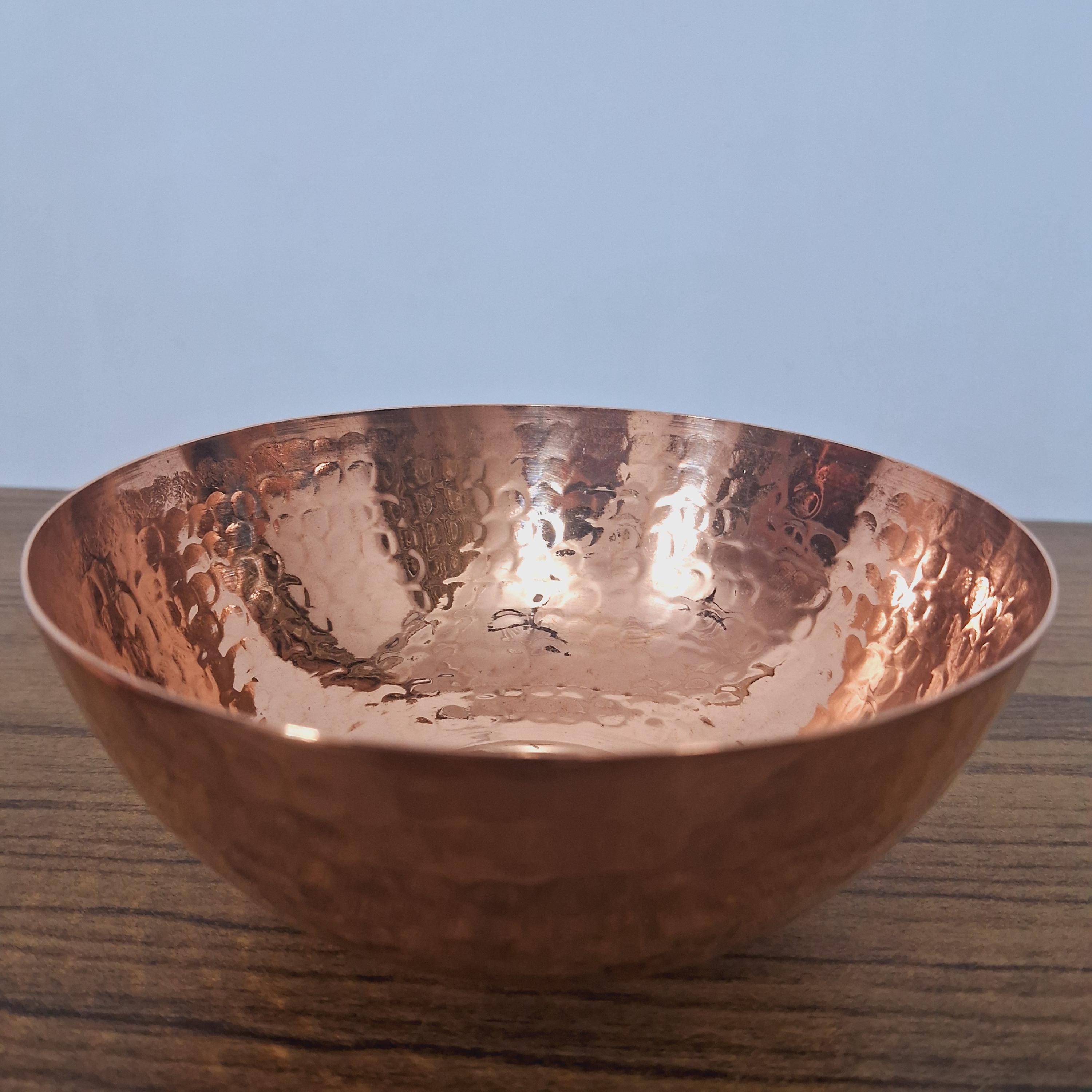 Hand Hammered Copper Bowls Set - Etsy