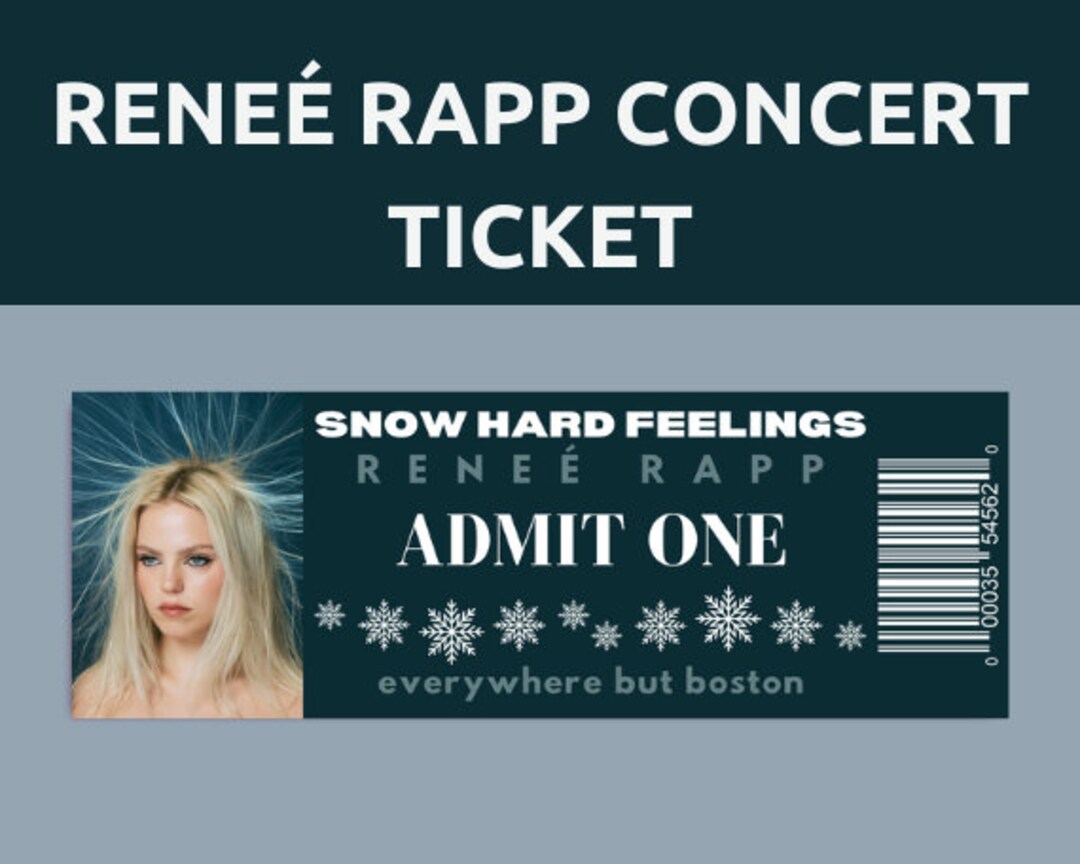 Renée Rapp Digital Concert Ticket - Etsy