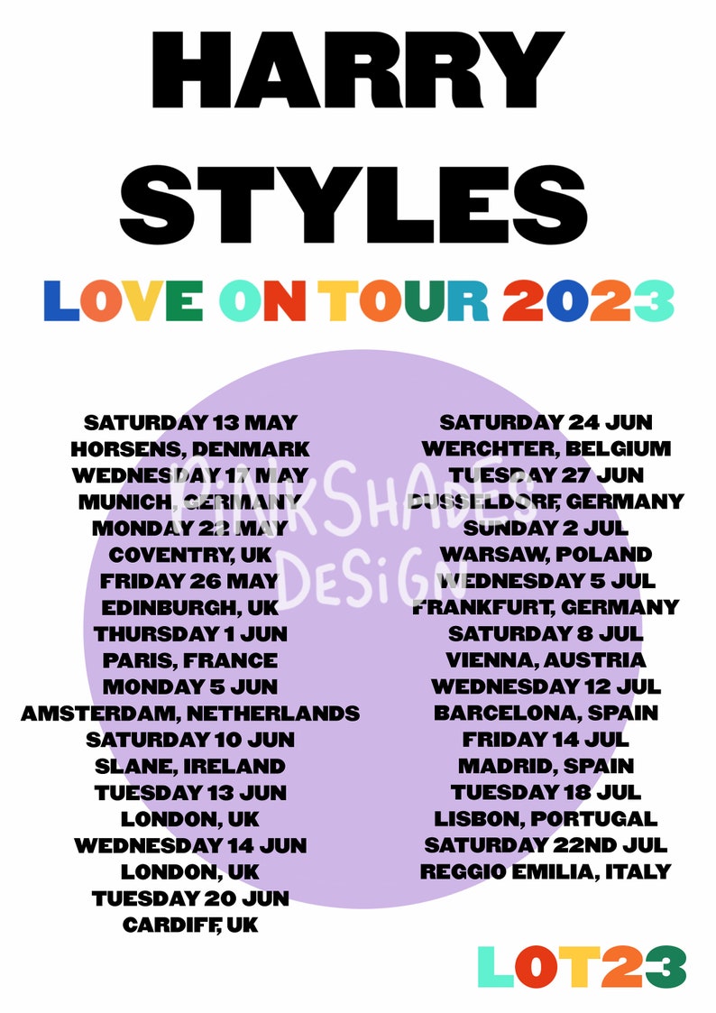 HSLOT 2023 Tour Poster - Etsy