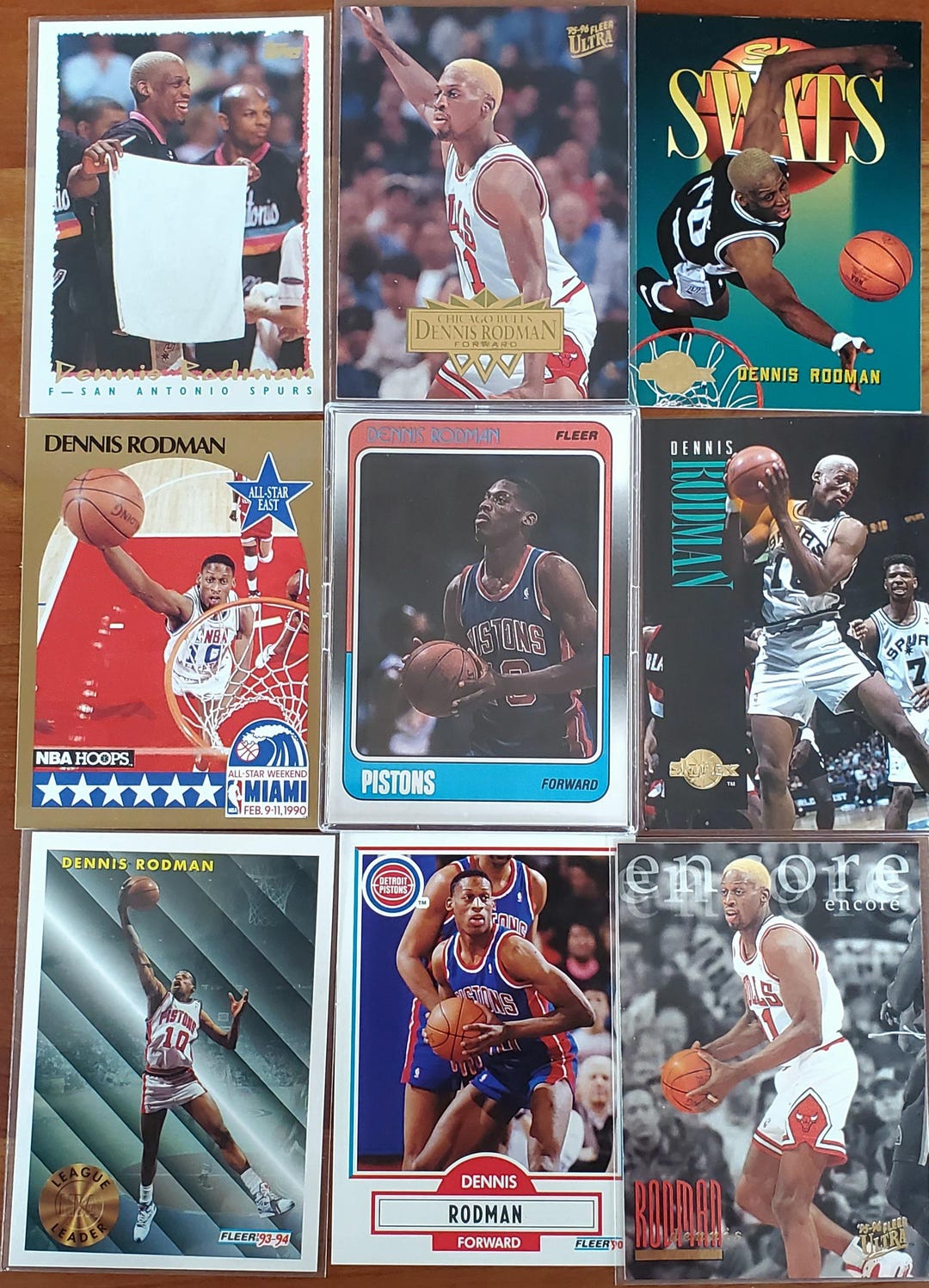 Dennis Rodman Rookie Card Along With 8 Other Rodman Cards - Etsy