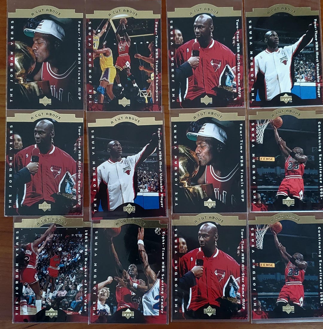 Michael Jordan Cut Out Cards 12 Card Lot - Etsy