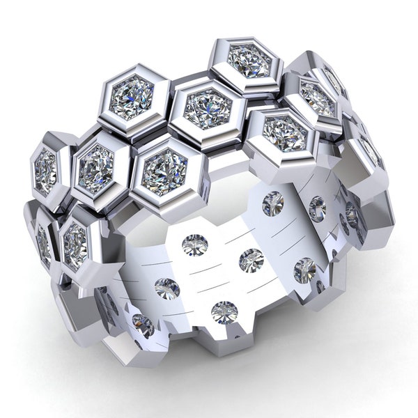 Honeycomb Ring - Etsy