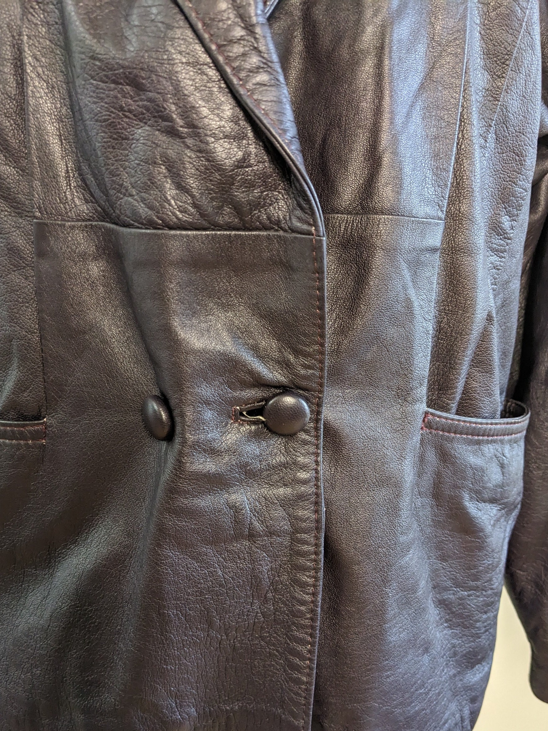 Turkish Leather Jacket From the 80s Soft and Beautiful US Size M-L ...