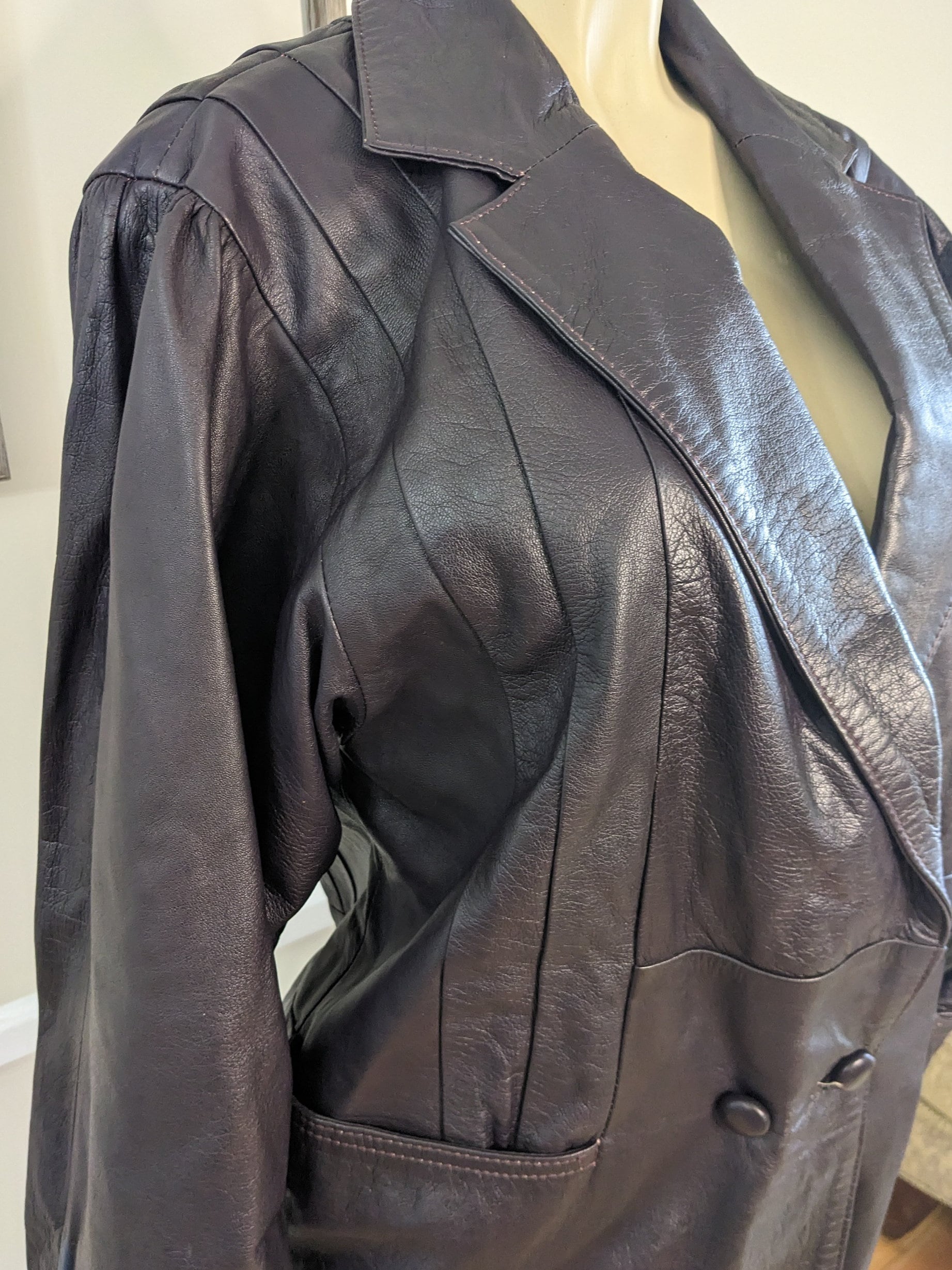 Turkish Leather Jacket From the 80s Soft and Beautiful US Size M-L ...