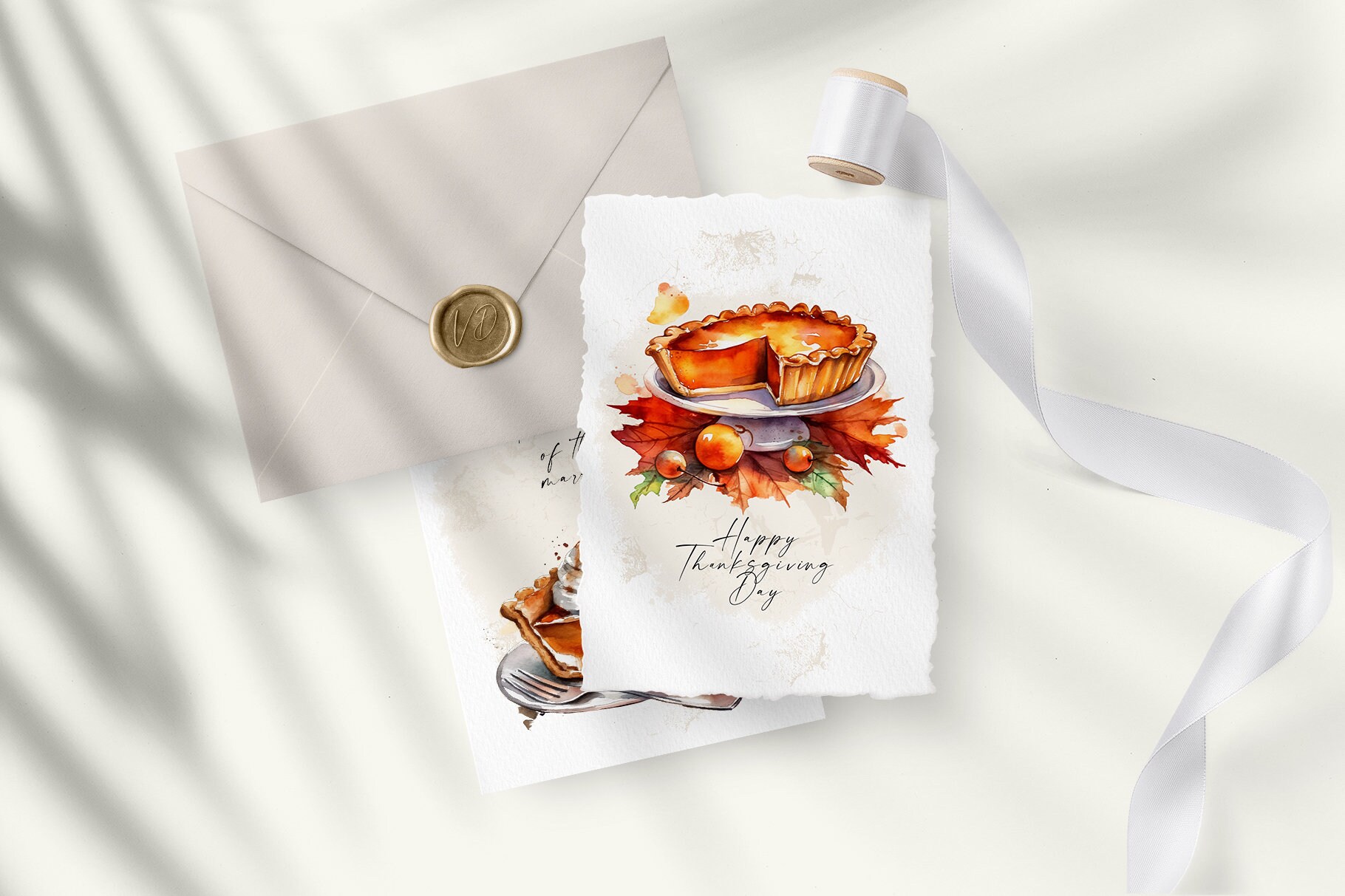 Watercolor Pumpkin Pie Clipart PNG Thanksgiving Dinner - Etsy