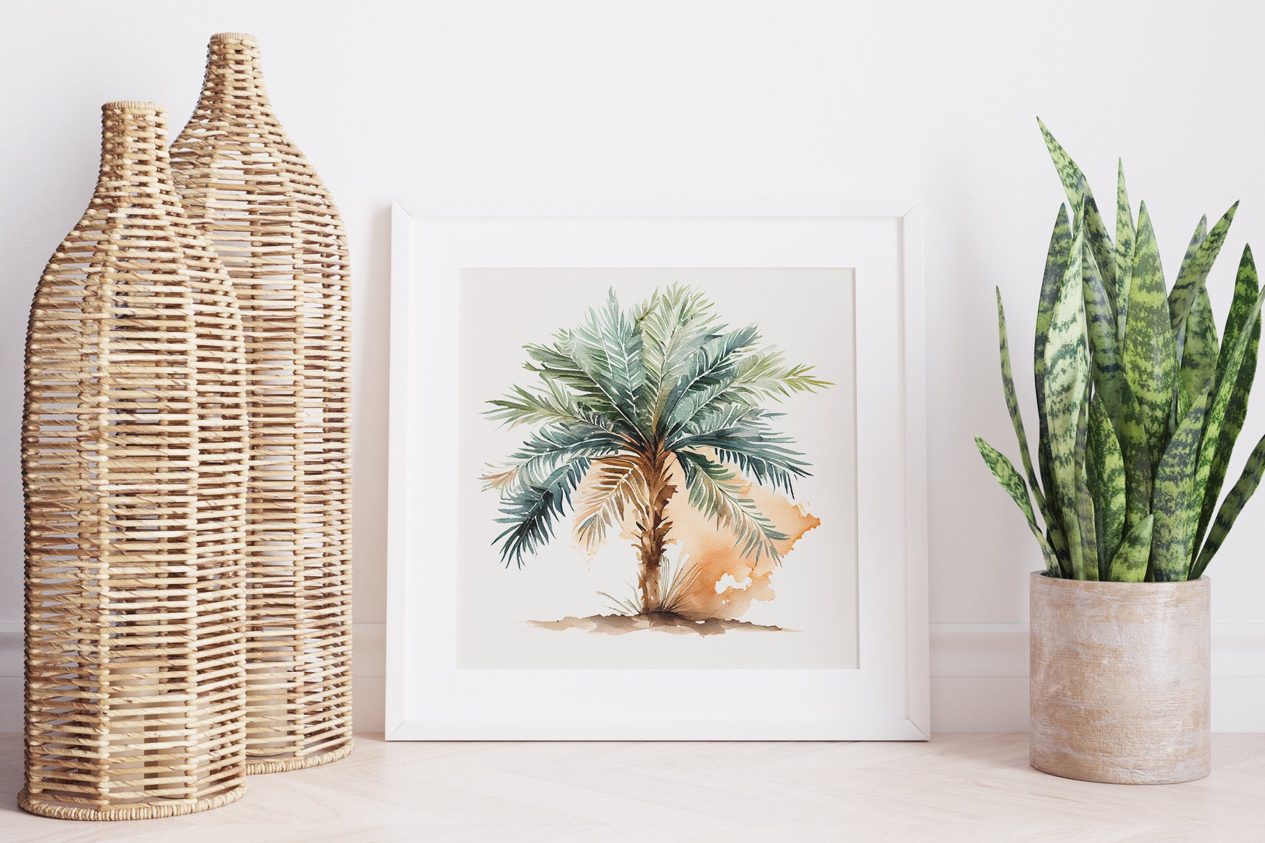 Watercolor Palm Tree Clipart PNG, Tropical Watercolor Palms, Tropical ...