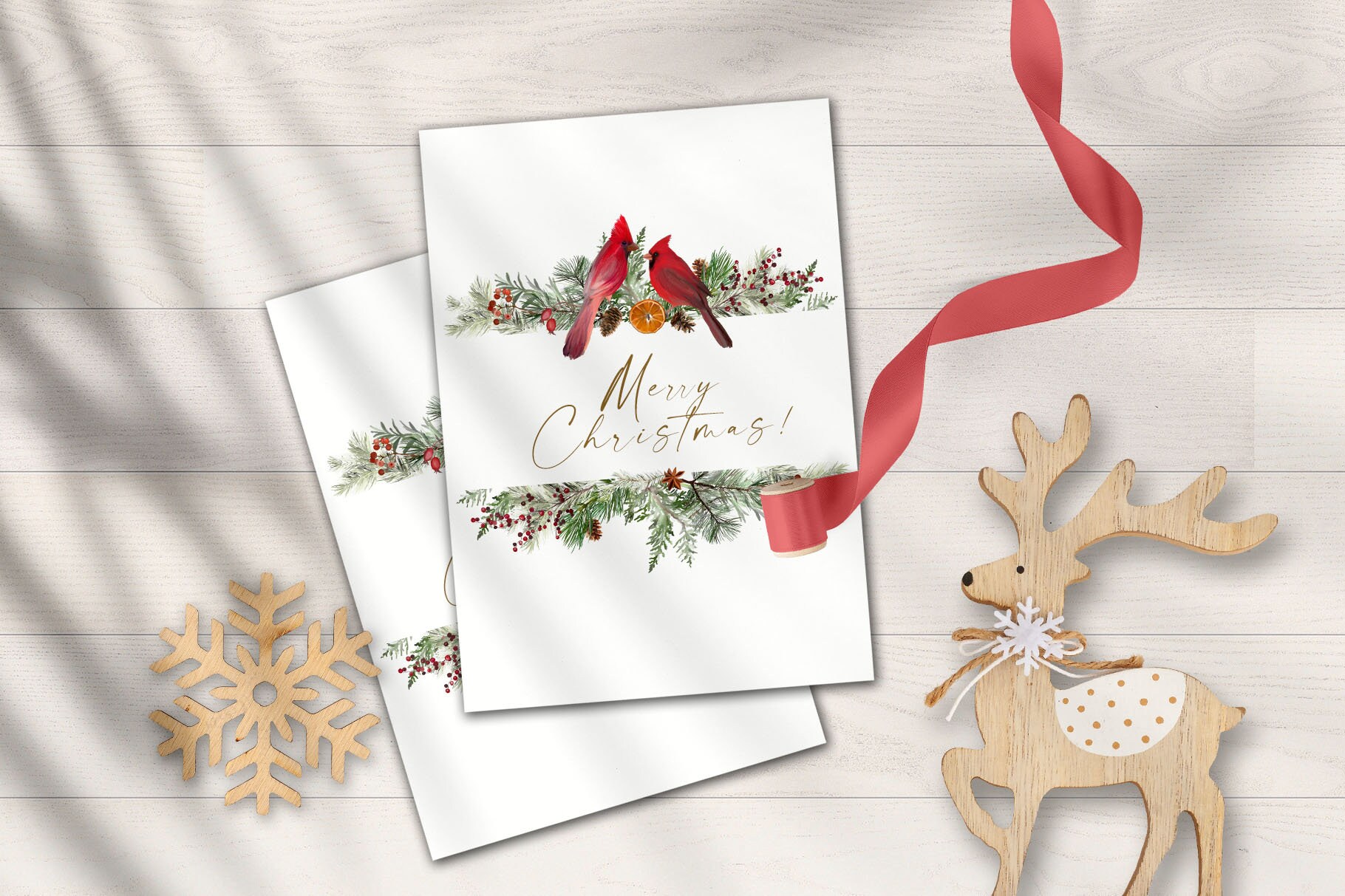 Christmas Holidays Frame Cardinal Bird Winter Clip Art PNG Christmas ...