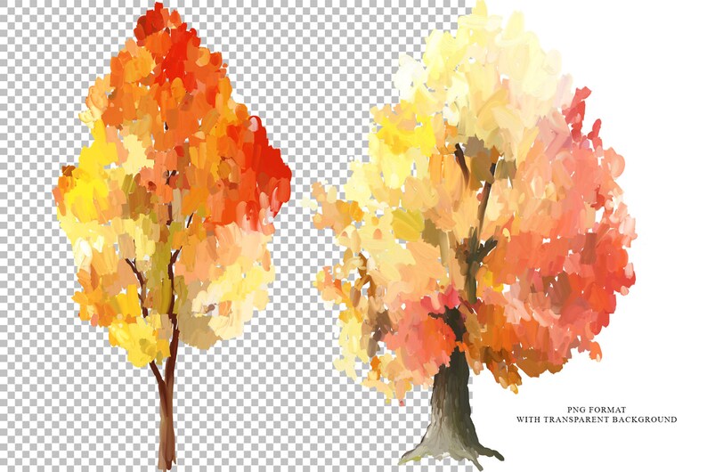 Autumn Isolated Trees PNG, Forest Trees Clipart, Realistic Forest ...