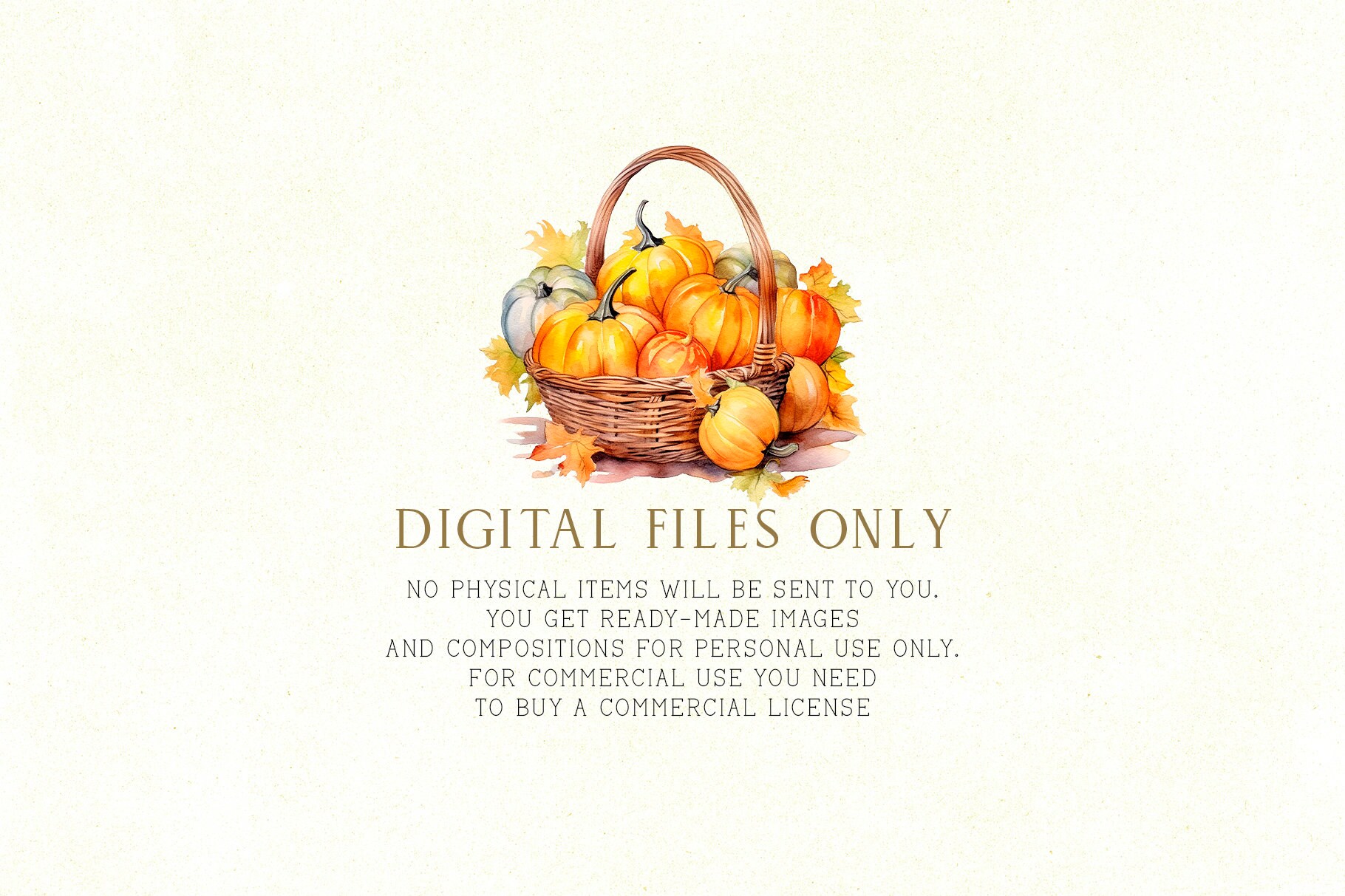 Watercolor Autumn Farm Clipart: Thanksgiving Pumpkins PNG (digital ...