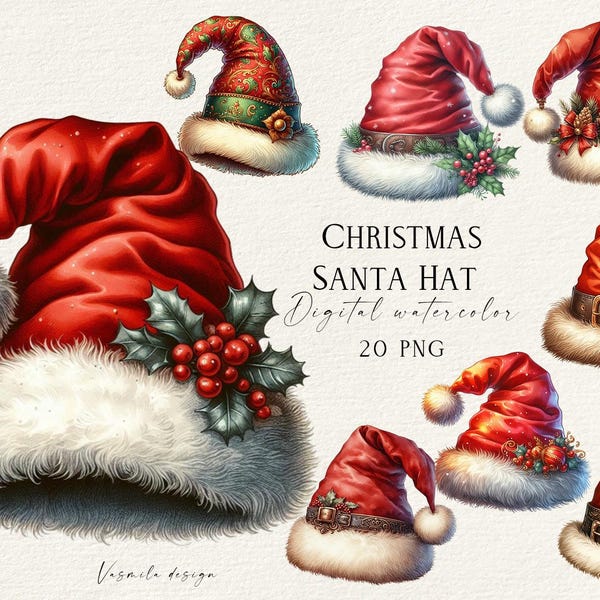 Santa Hat - Etsy