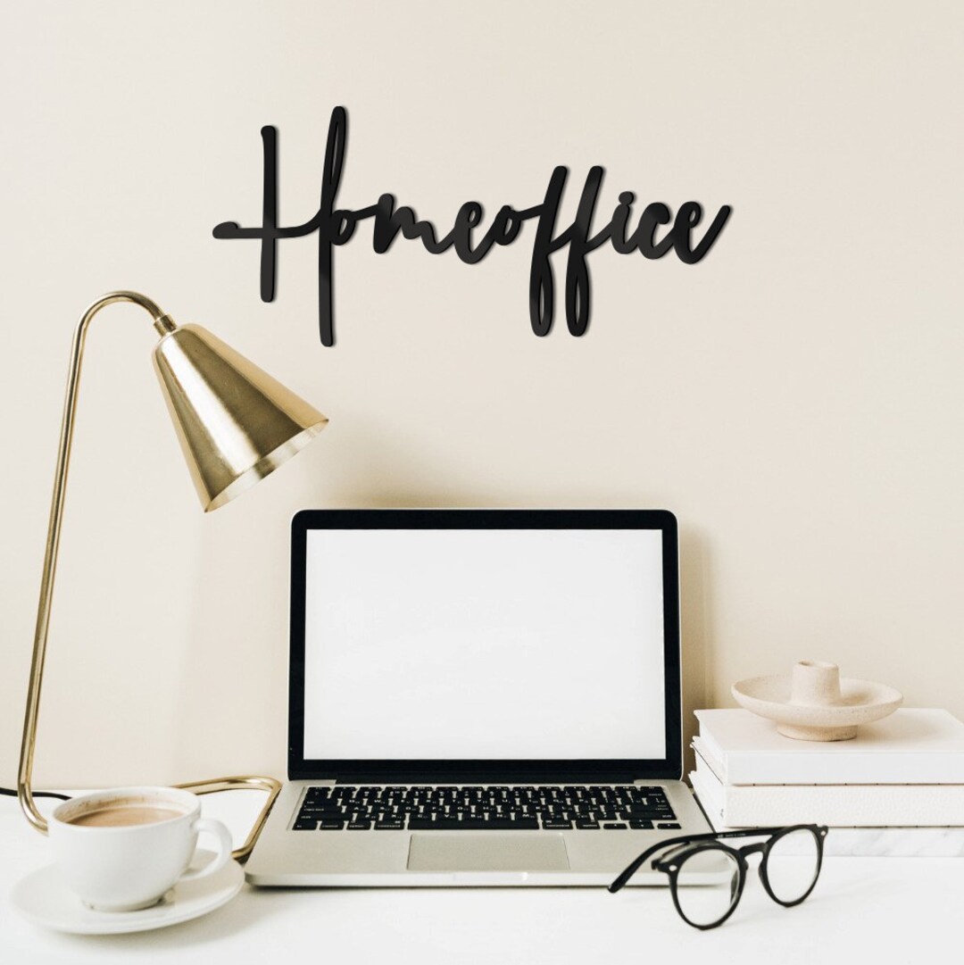 Lettering Home Office Made of Acrylic Glass Wall Decoration Study ...