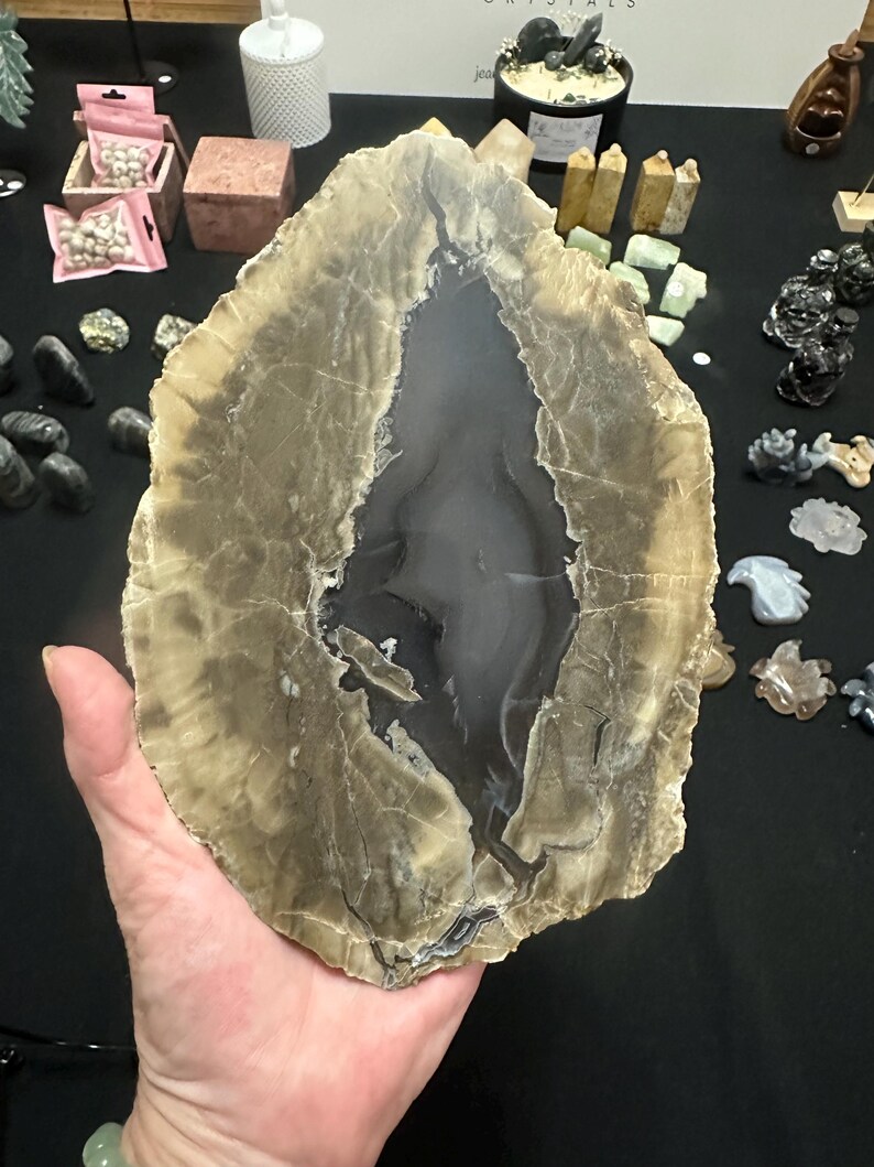 VOLCANO AGATE SLAB - Genuine Quality Crystal - Big Size - Uv Reactive ...