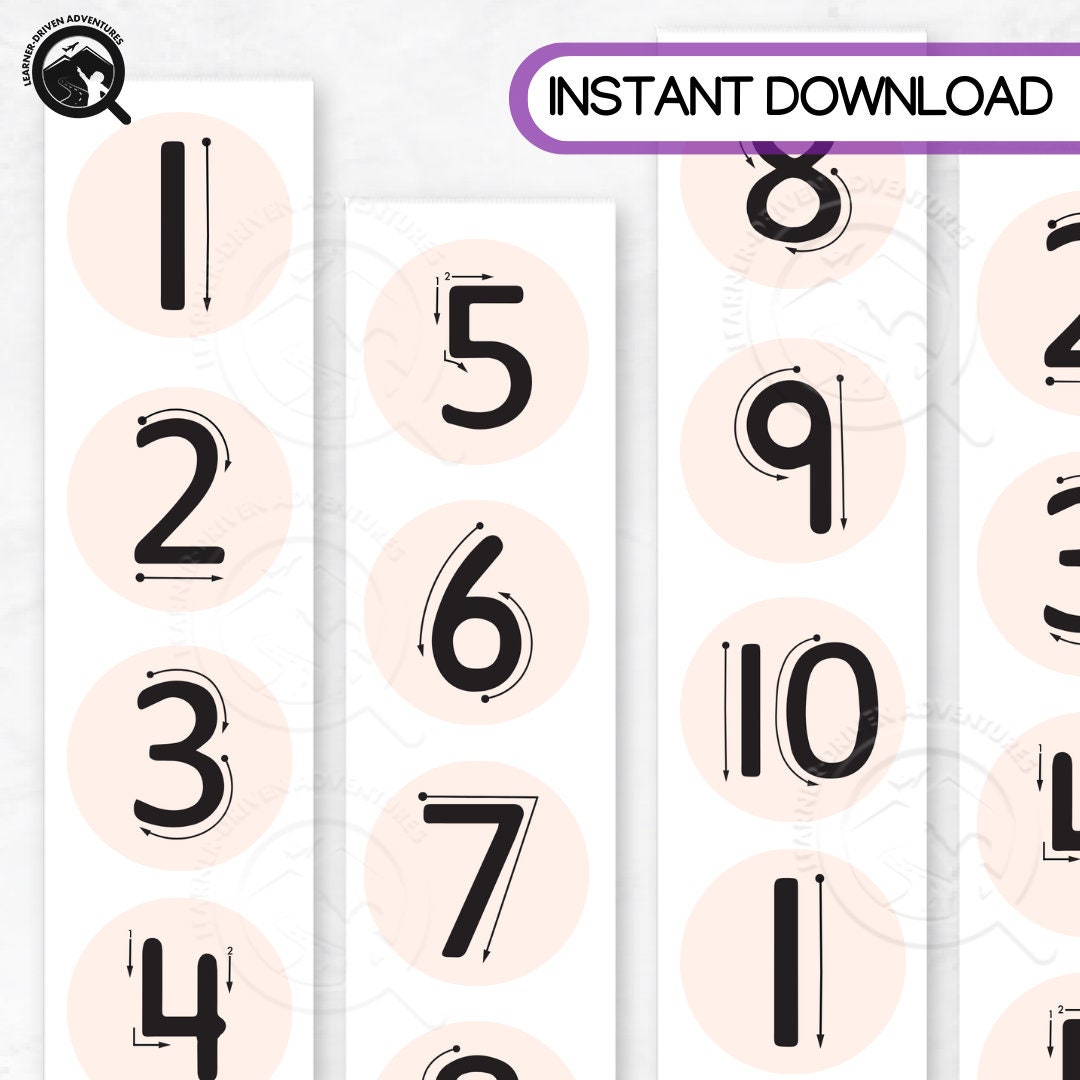 Number Writing Prompts - Digital Downloads - Etsy