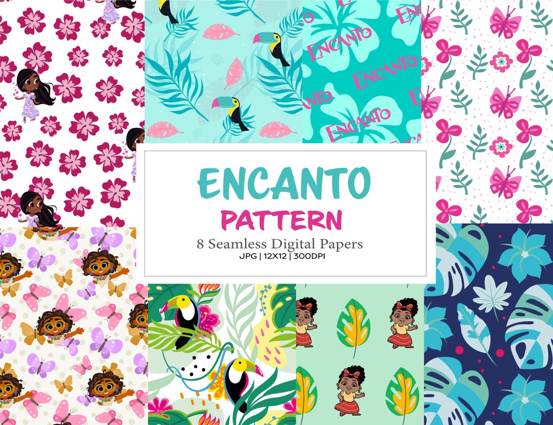Encanto Digital Paper Seamless Pattern Encanto Clipart Encanto Movie ...