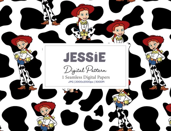 Toy Jessie Seamless Digital Paper Pattern Cartoon Story - Etsy
