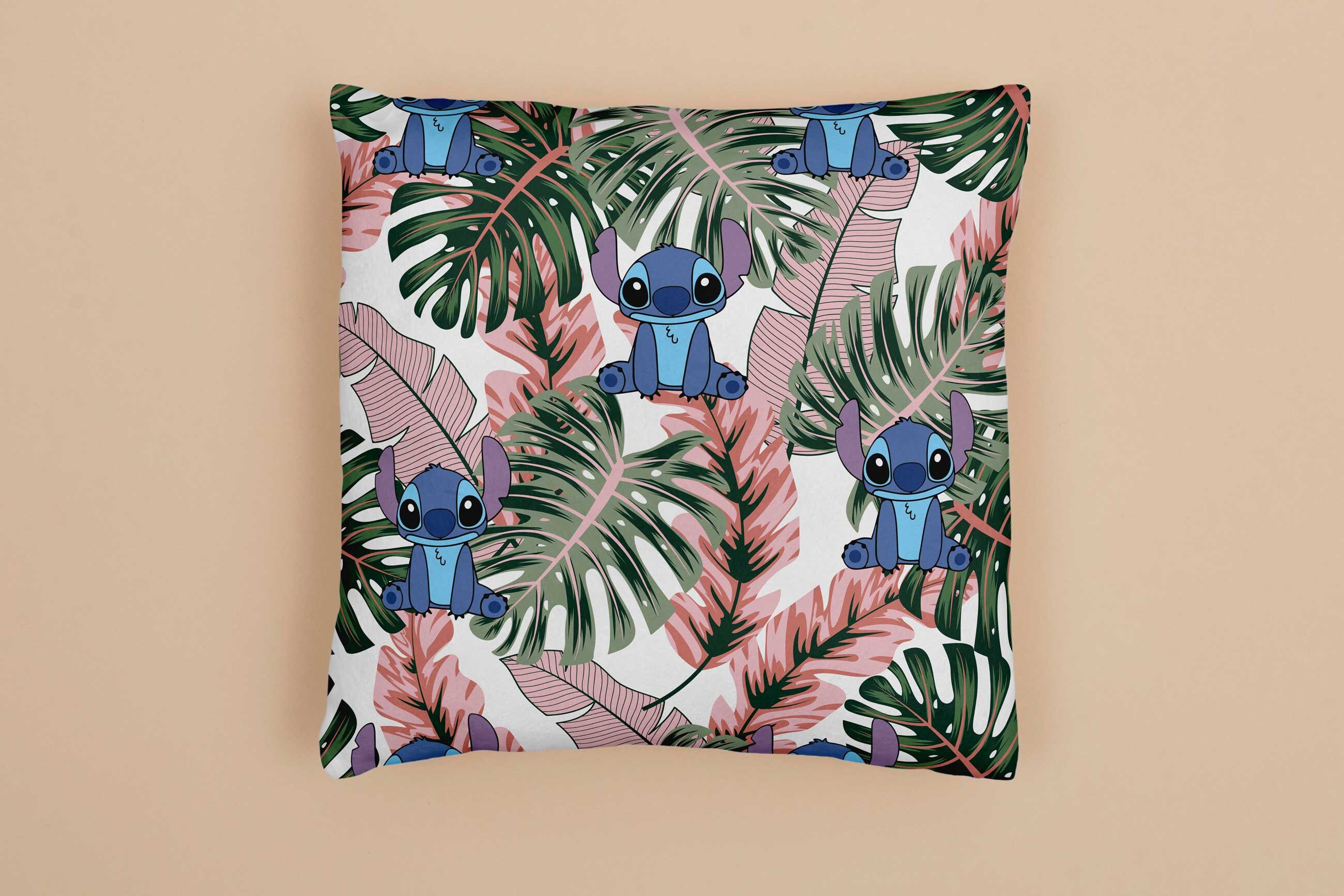 Lilo and Stitch Digital Paper Seamless Pattern Tropical, Pink Lilo ...