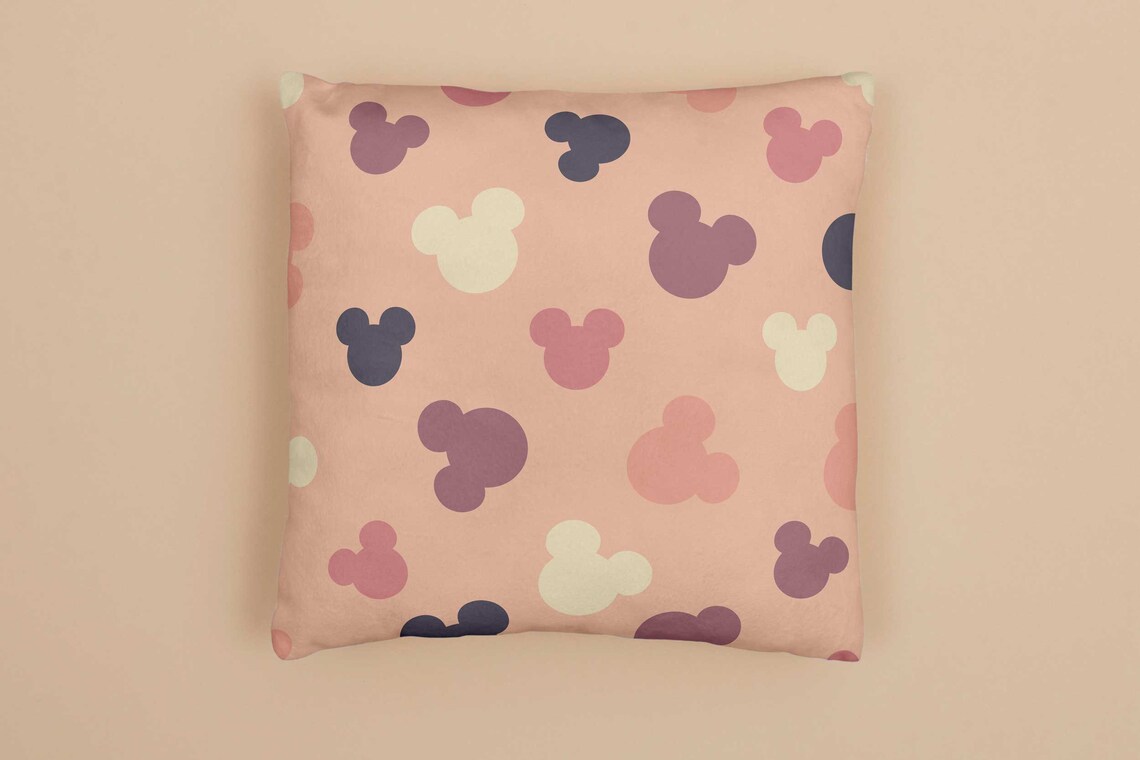 Mickey Mouse Head Paper Pattern Nursey Pastel Seamless Repeat - Etsy