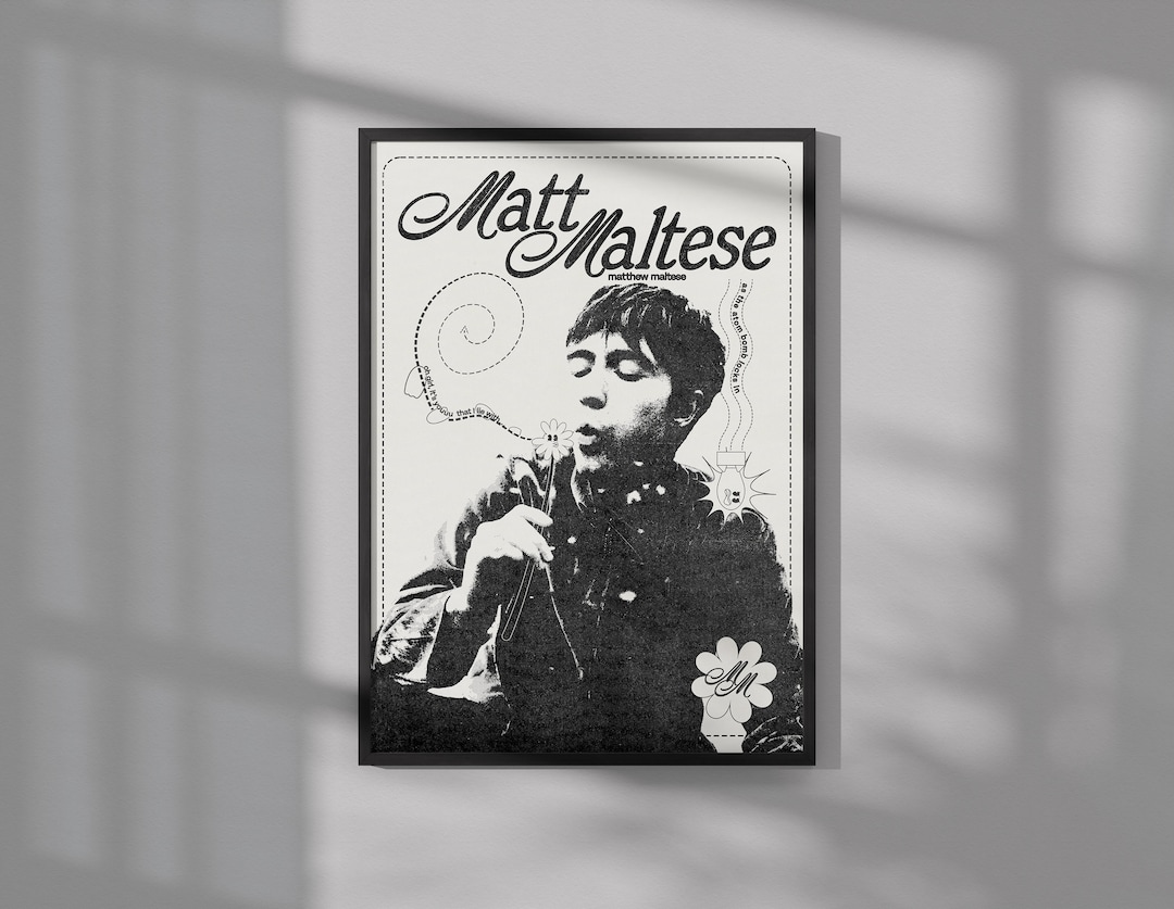 Matt Maltese Poster | Music Poster | Wall Art | Wall Decor - Etsy