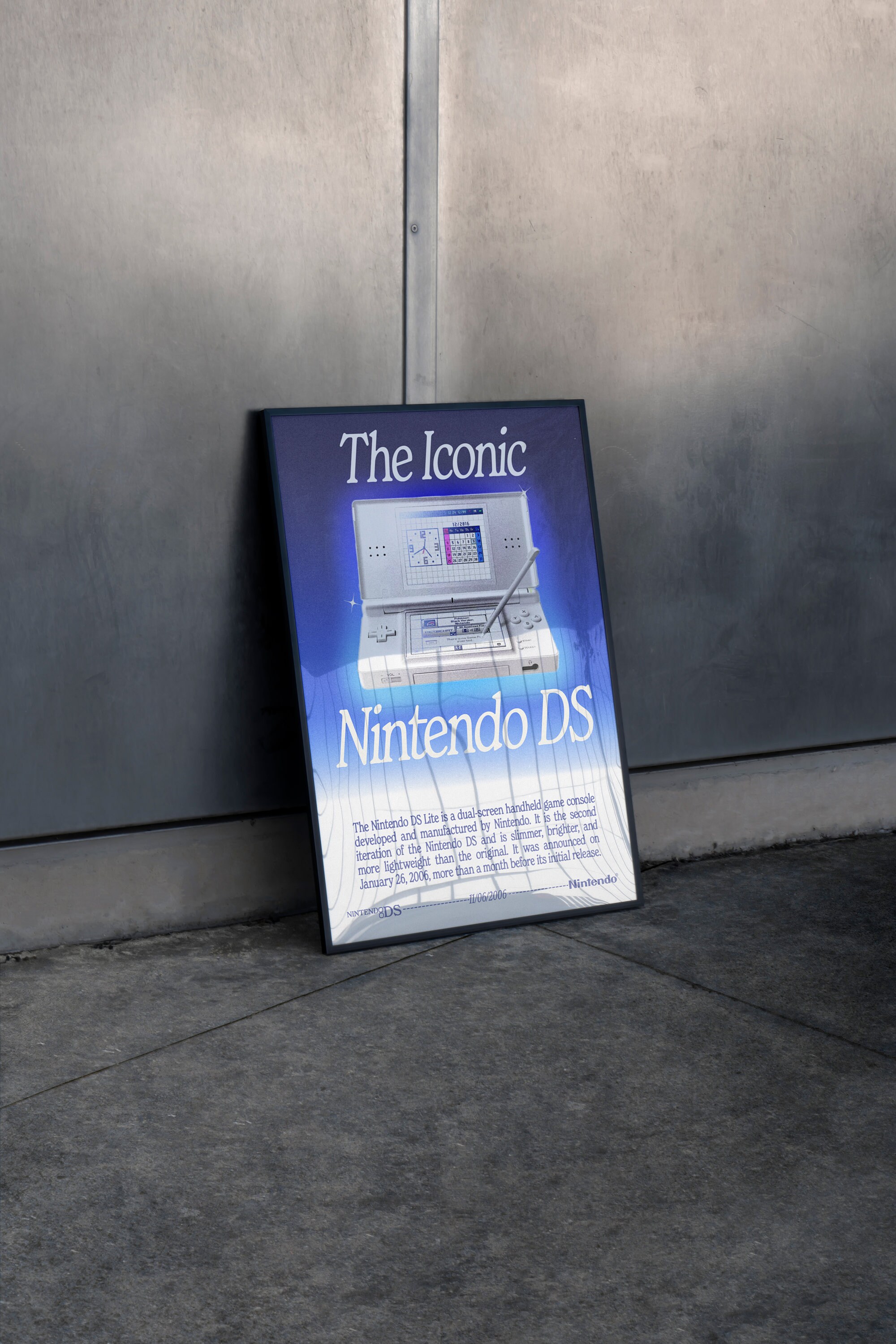 Retro Nintendo DS Poster | Poster Print | Vintage Style Poster | Wall ...