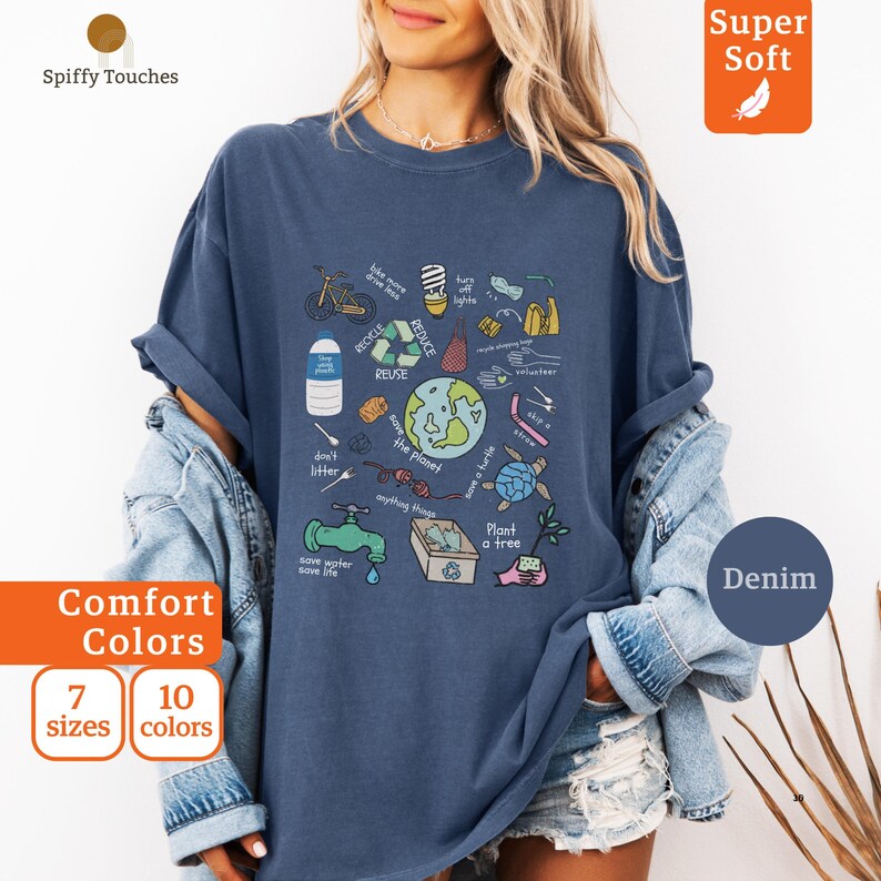 Save the Planet T-shirt, Eco-friendly Comfort Colors Tee, Earth Day ...